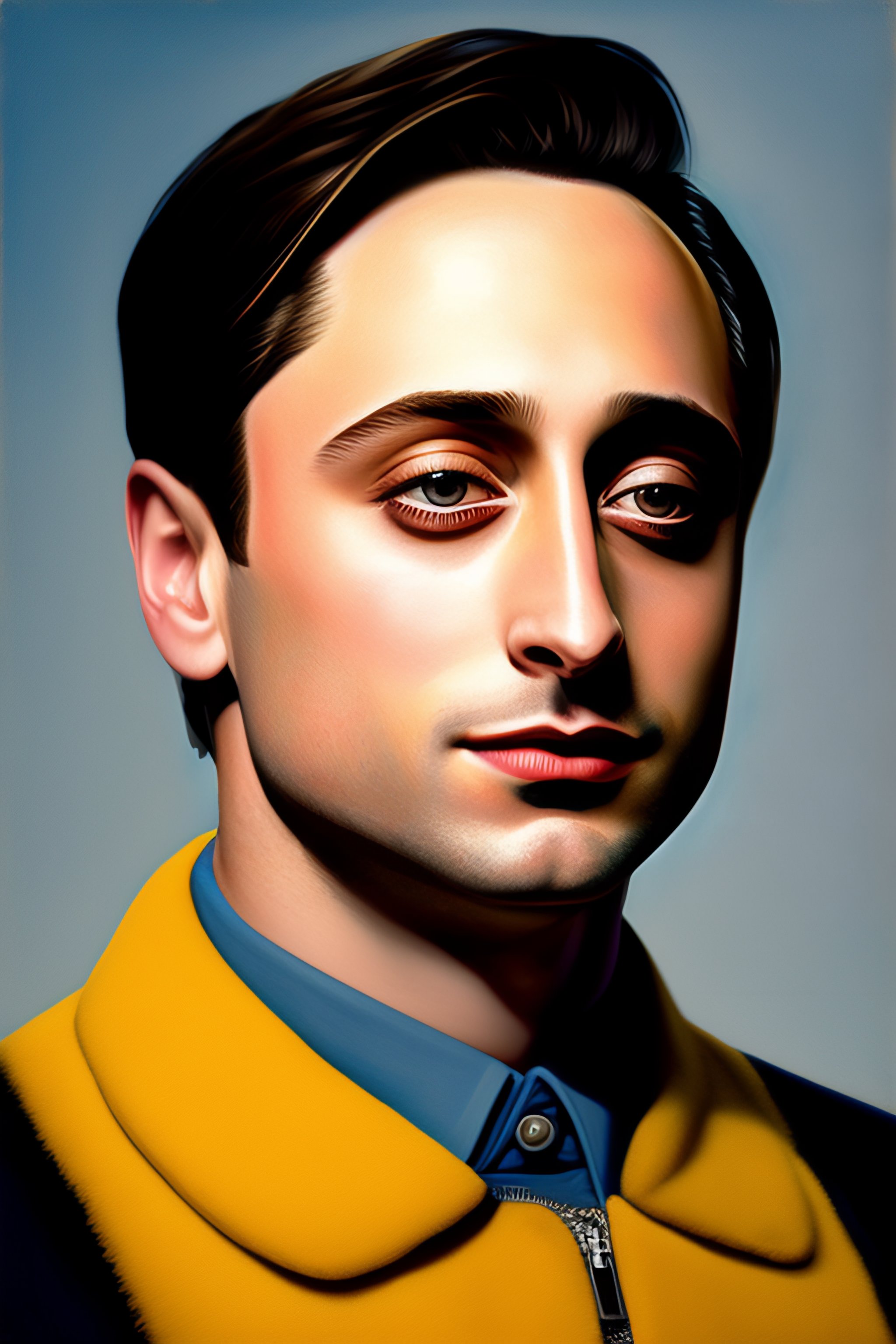 Lexica - Kieran Culkin portrait art by don martin