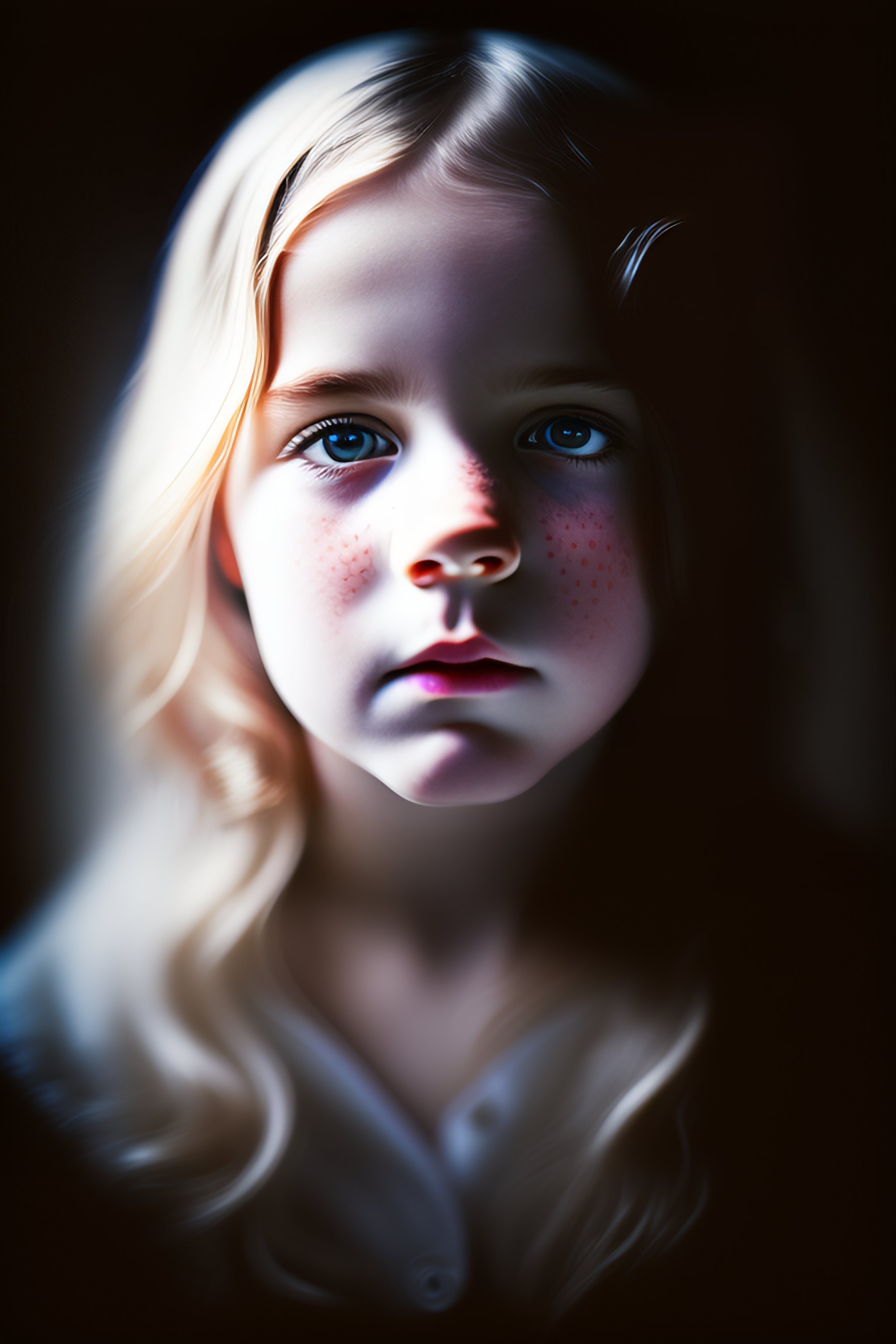 Lexica - Creepy photograph of a ghostly girl