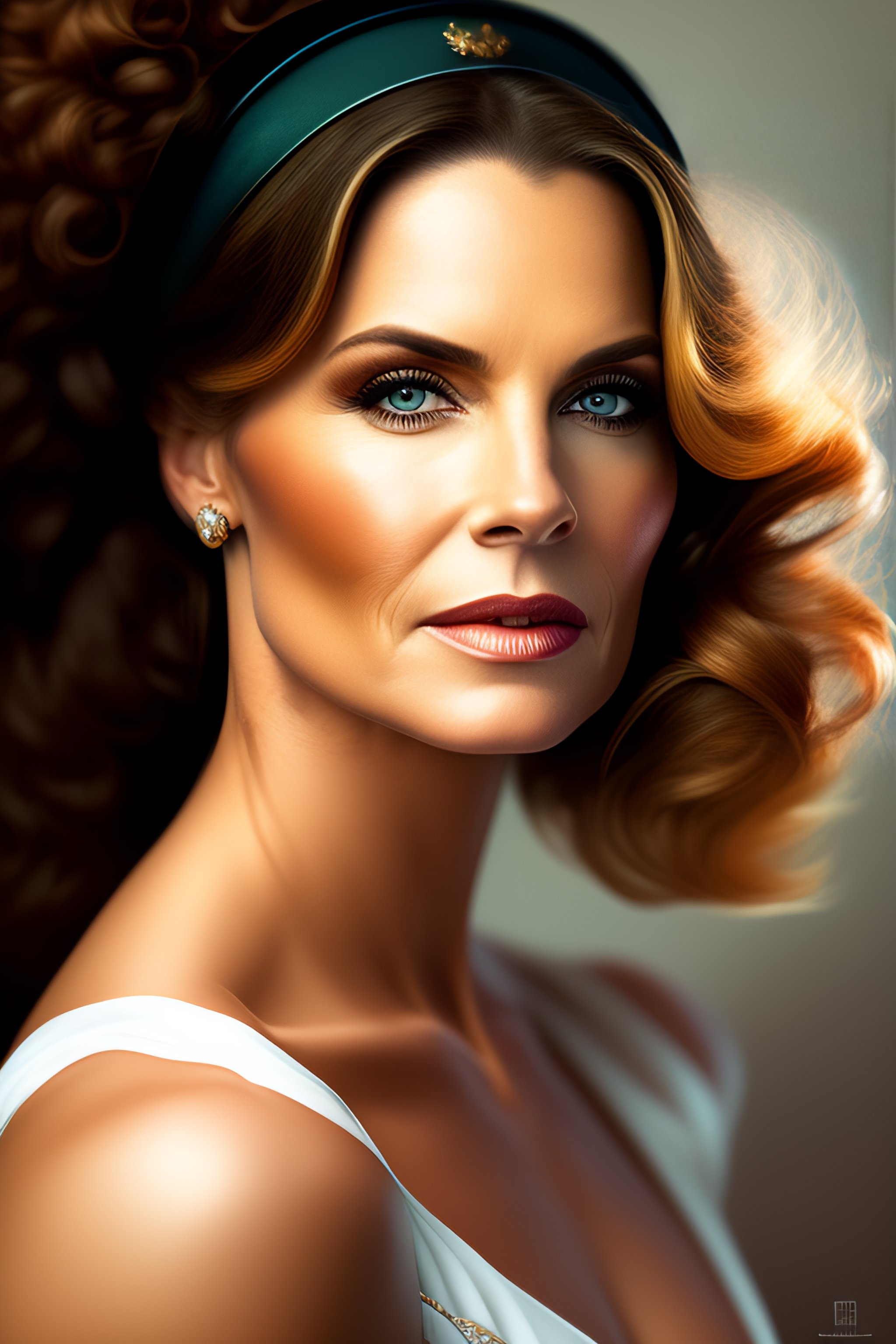 Lexica - A close epic lady portret