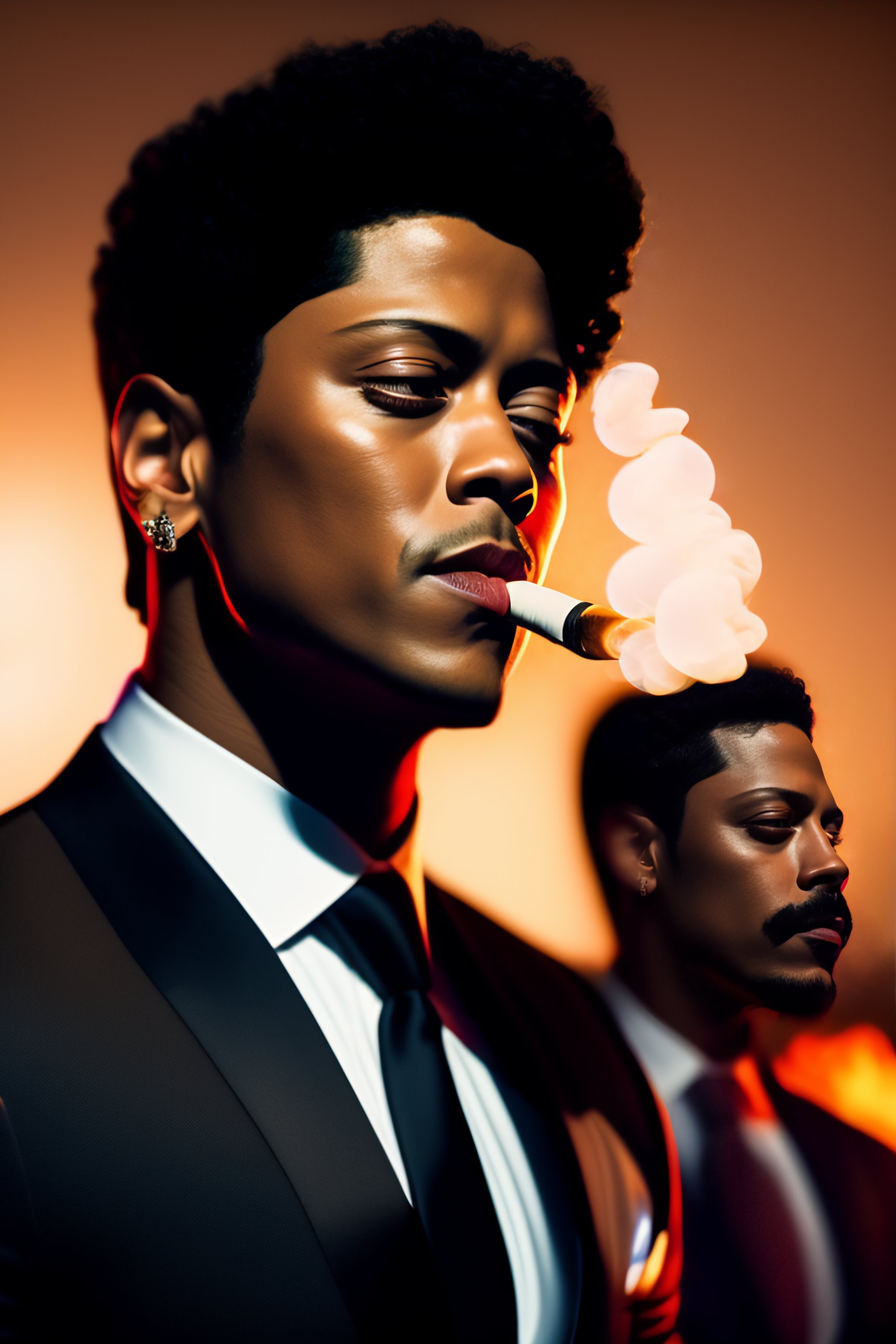 Bruno Mars Smoking Cigarettes