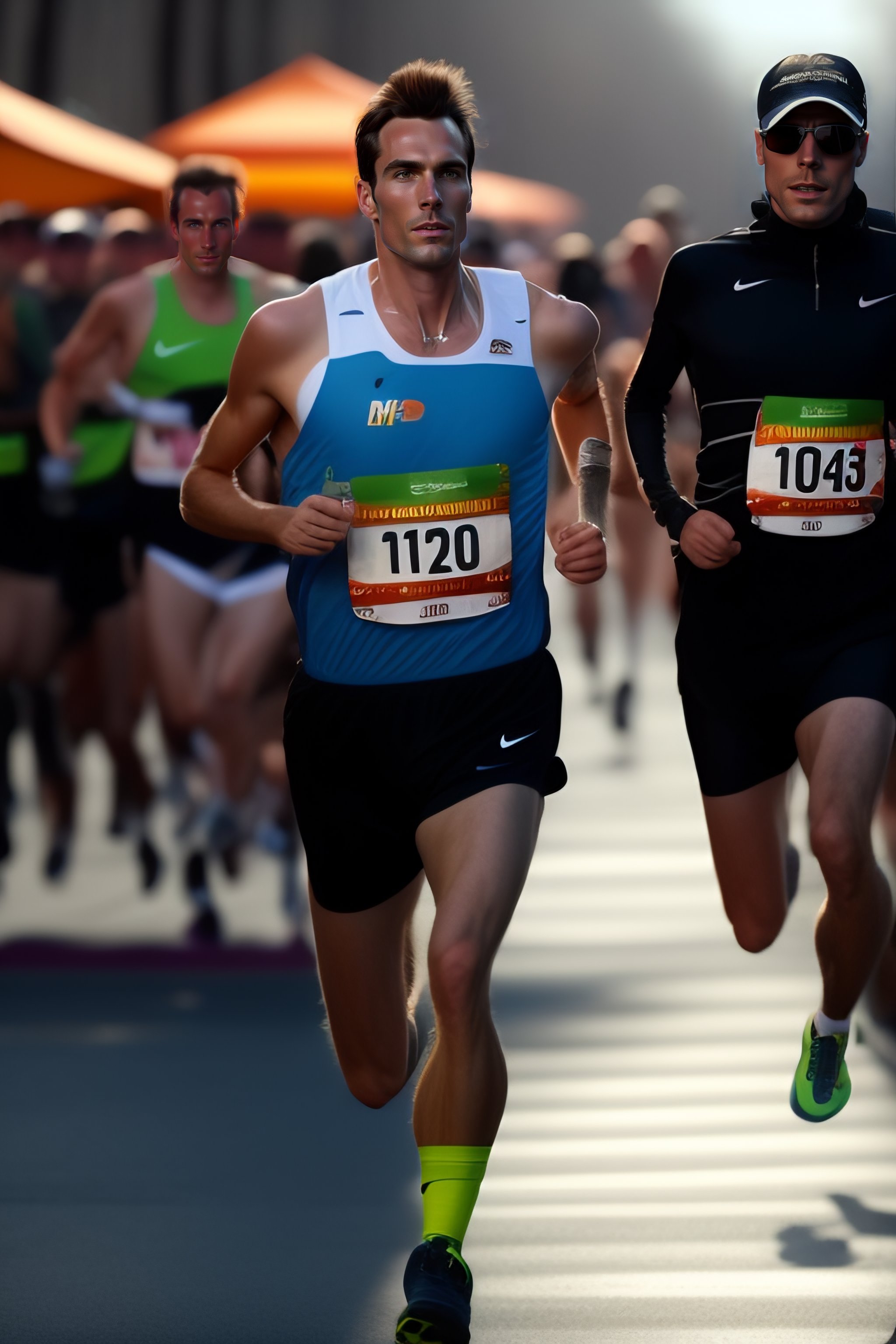 Short And Tall People Running