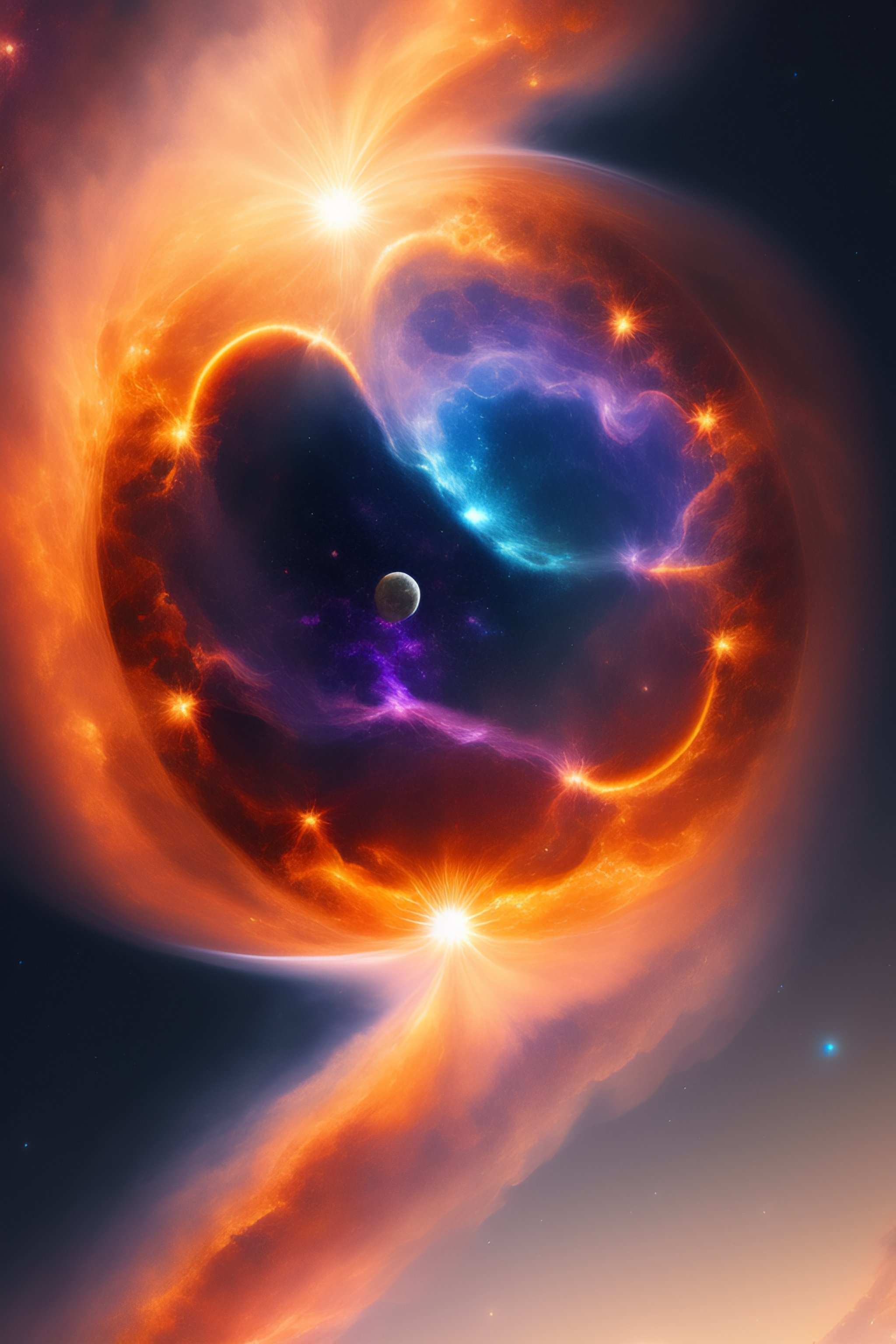 Lexica - Beautiful illustration of a supernova remnant, HD image, UHD ...