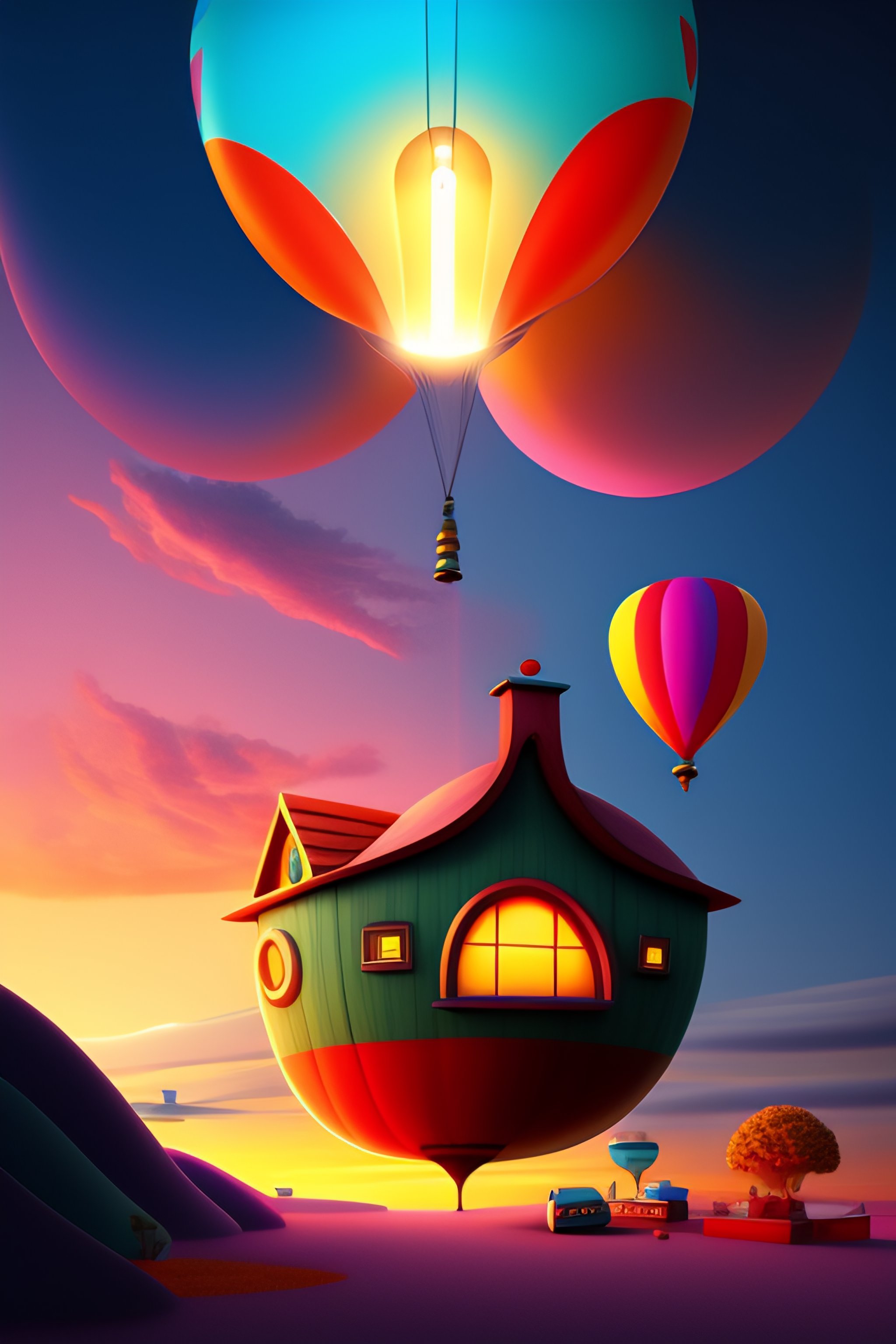 Lexica - Enter the realm of Pixar 3D animation, where real estate ...