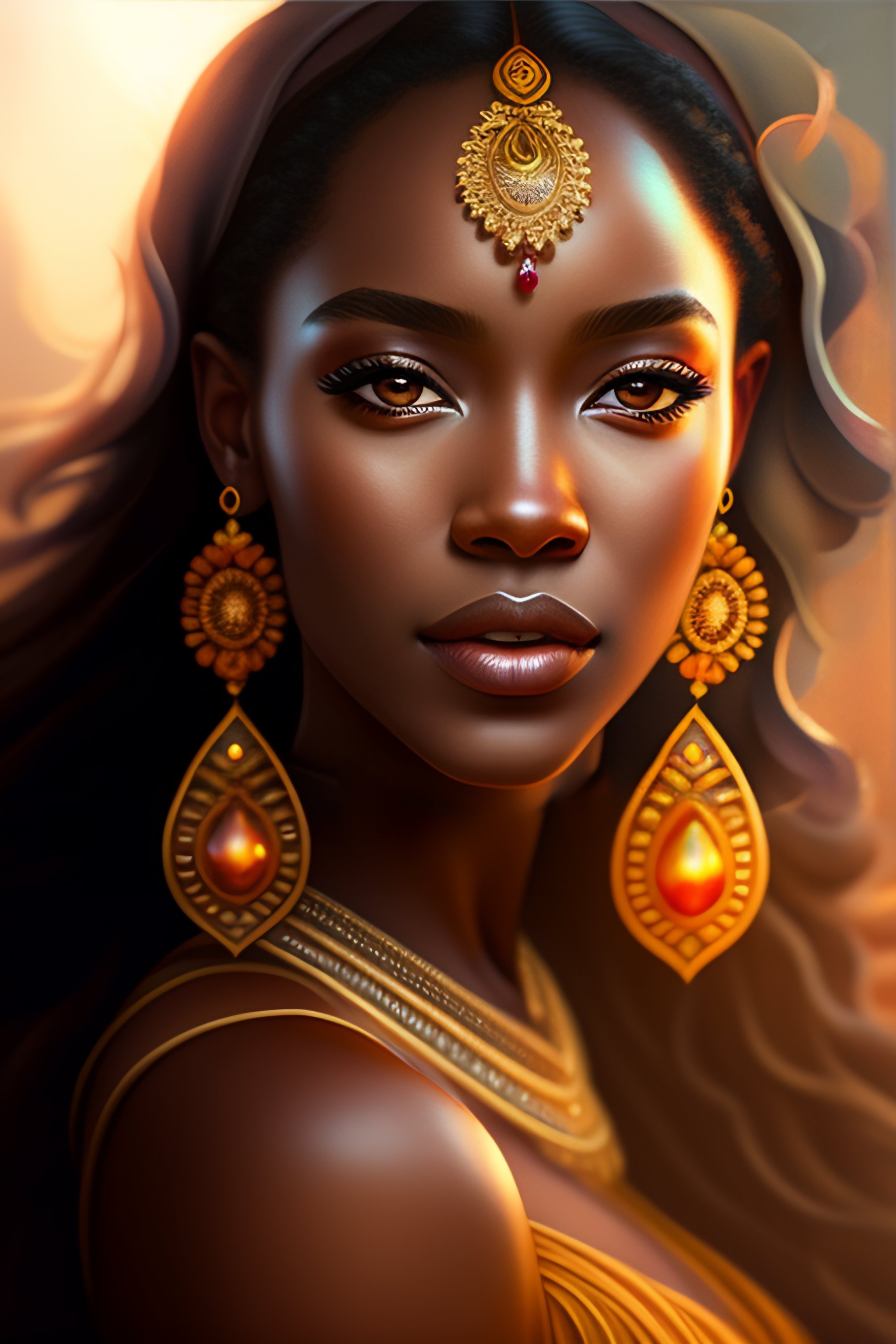 Lexica - Beautiful portrait of an attractive Princess, beautiful brown ...