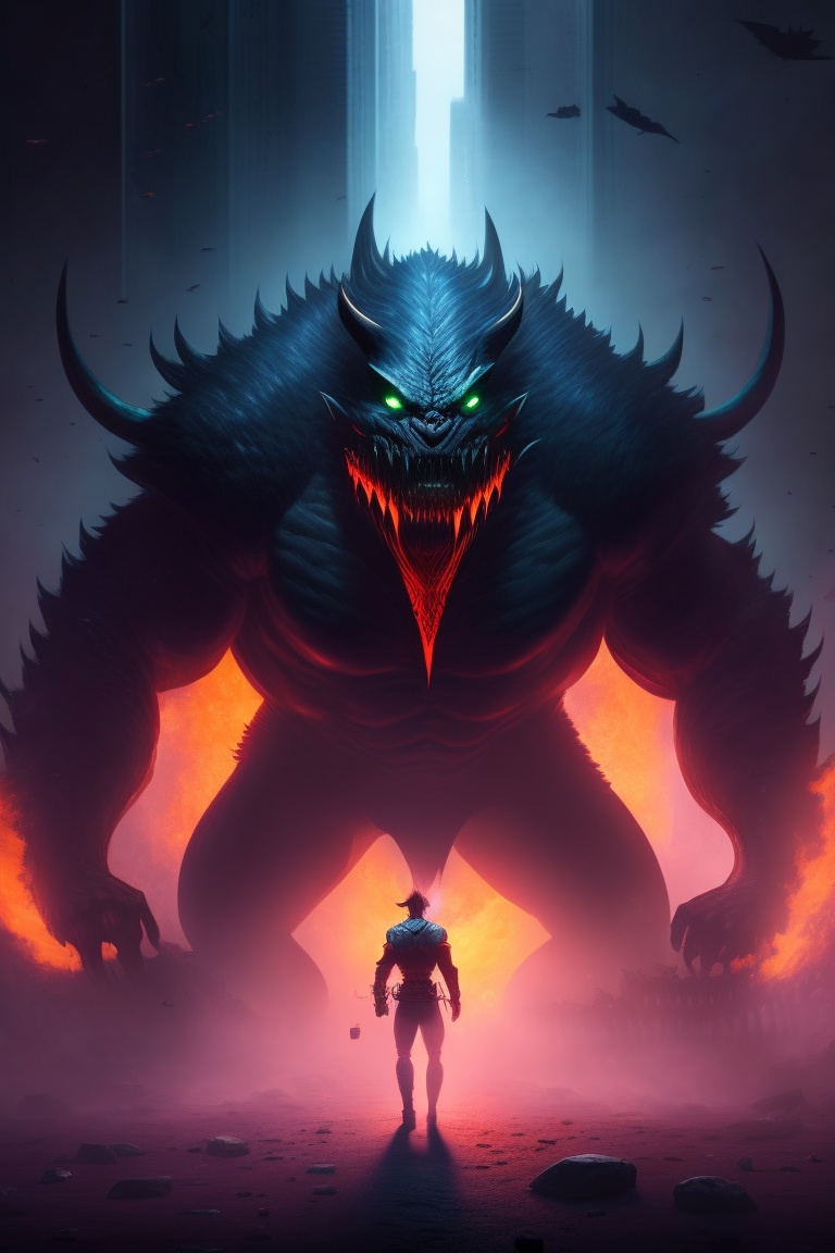 Lexica - In the midst of chaos, the Waist-Hell Monster materializes in ...