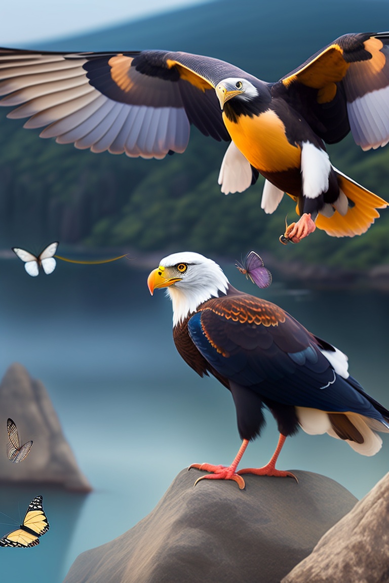 Lexica - A bridge, the ocean, an eagle a butterfly