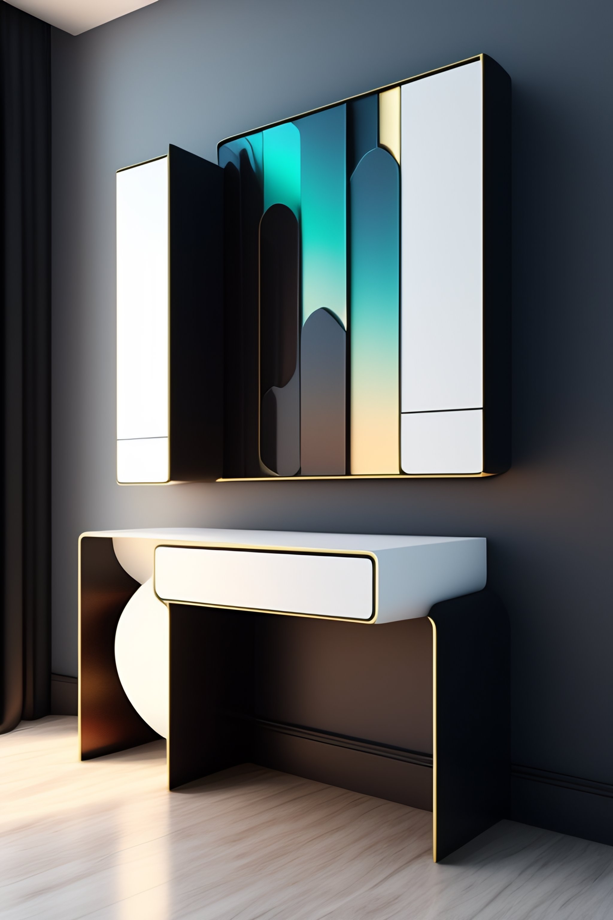 Lexica - 3d flow wall desk