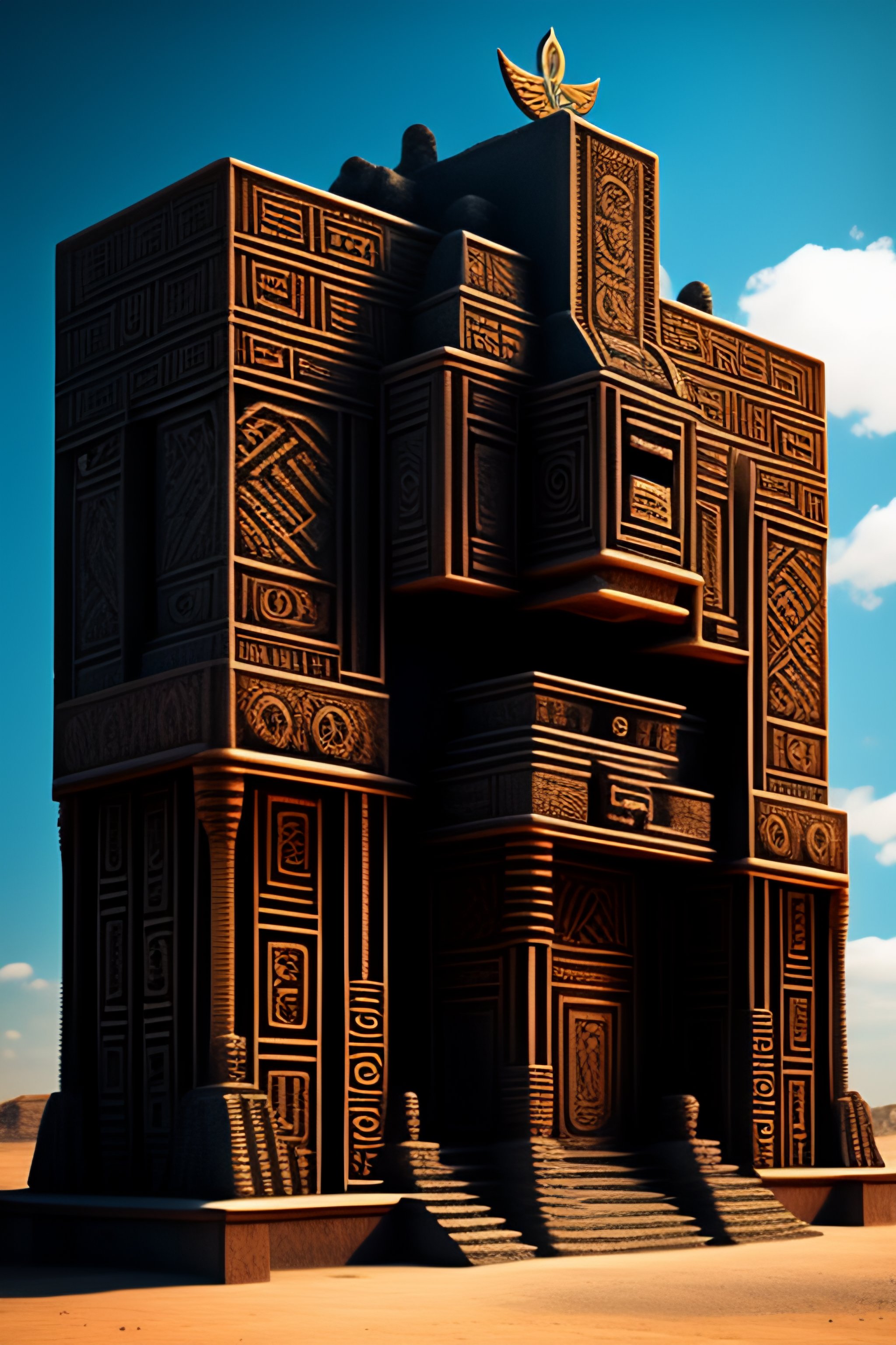 Lexica - Demonic Robot Mayan Deco