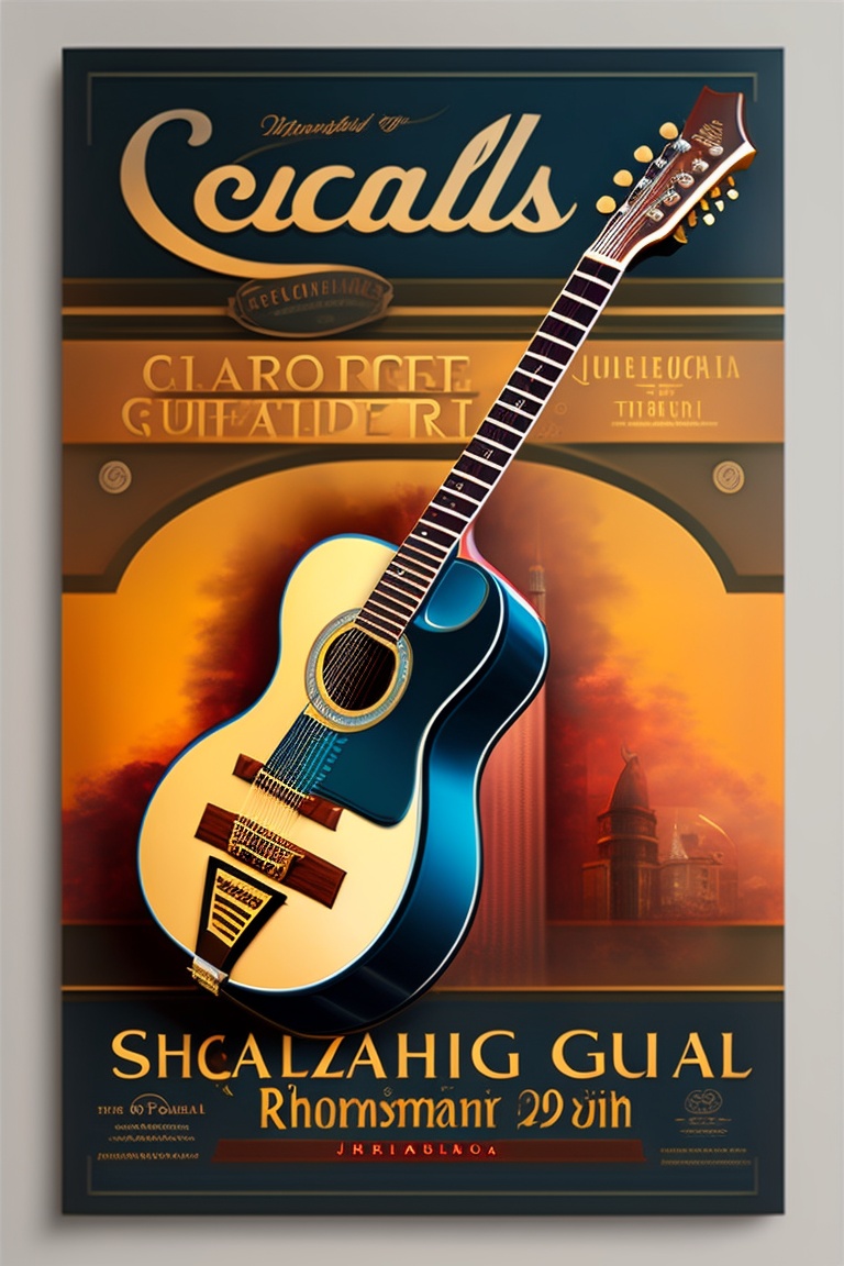 Lexica - A classical and electric guitar concert poster combining the ...