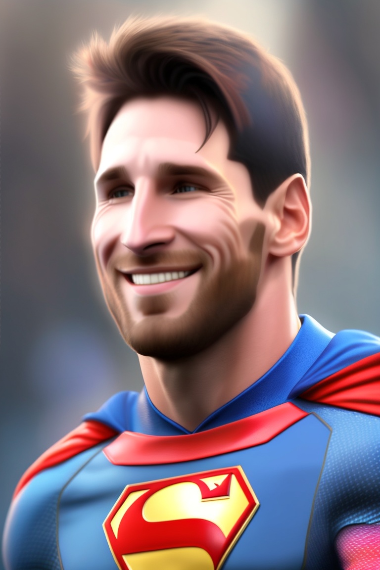 Lexica - Football player Lionel Messi as super man, Messi must be ...