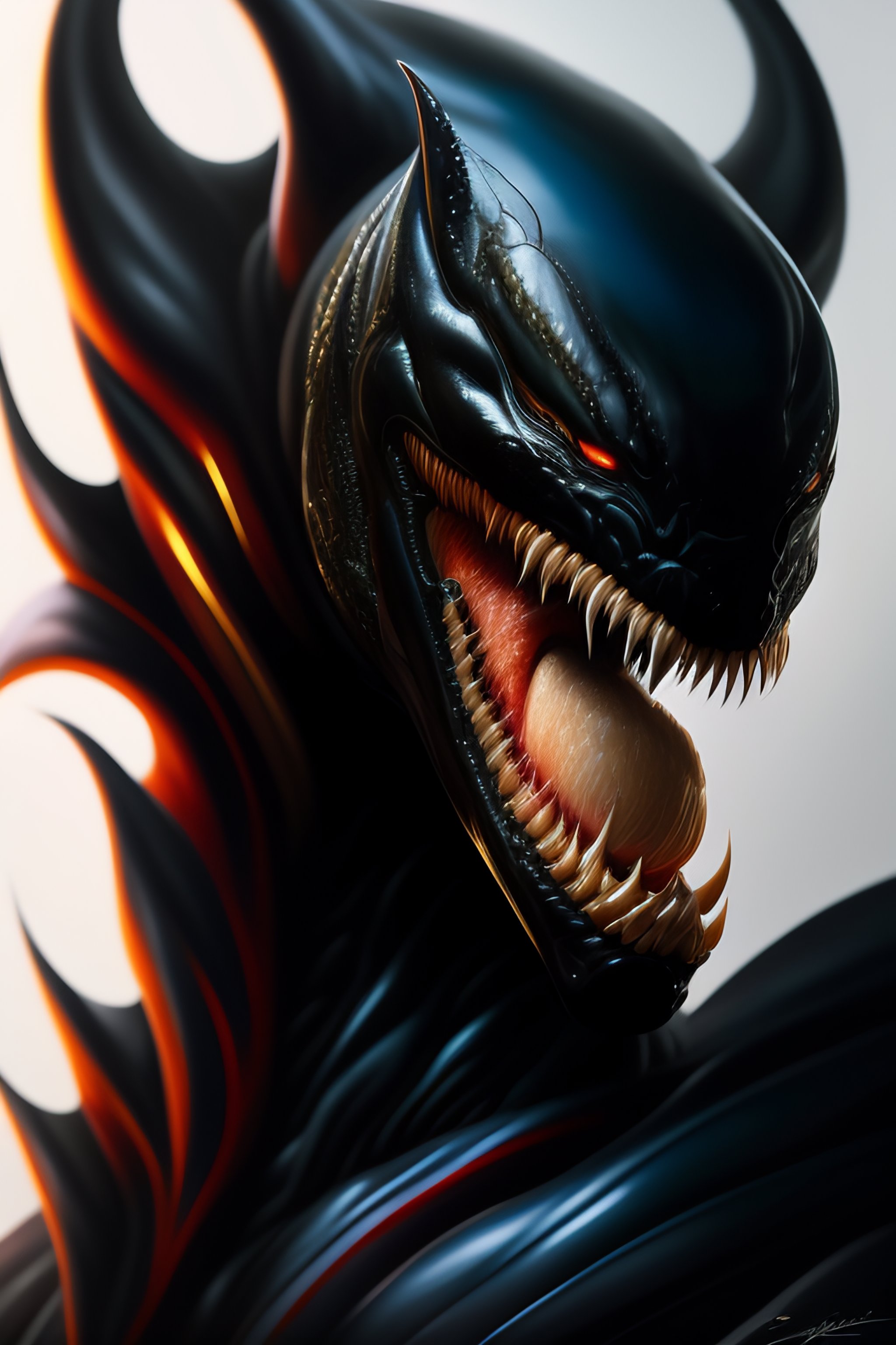 Lexica - A realistic painting of venom by Raffaello Sanzi depicting the ...