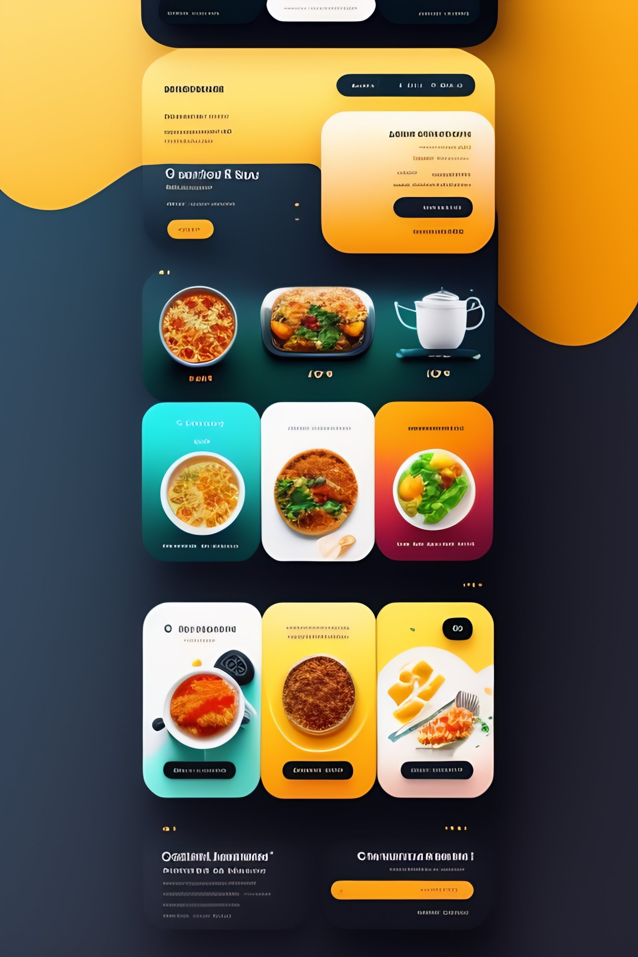 Lexica - UI design, food, behance, dribbble