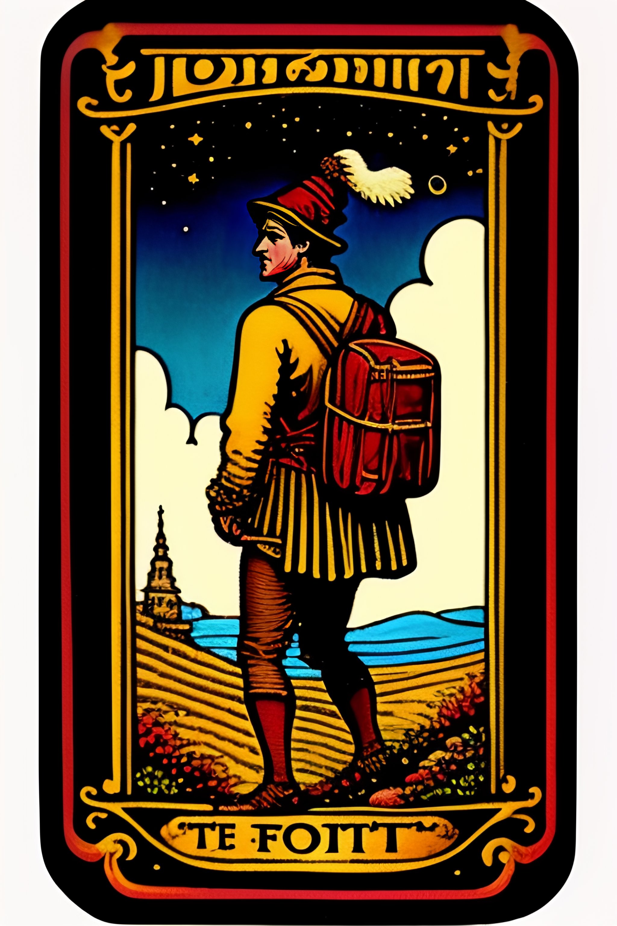 Lexica - Tarot card The Fool: The Fool is a carefree wanderer, depicted ...