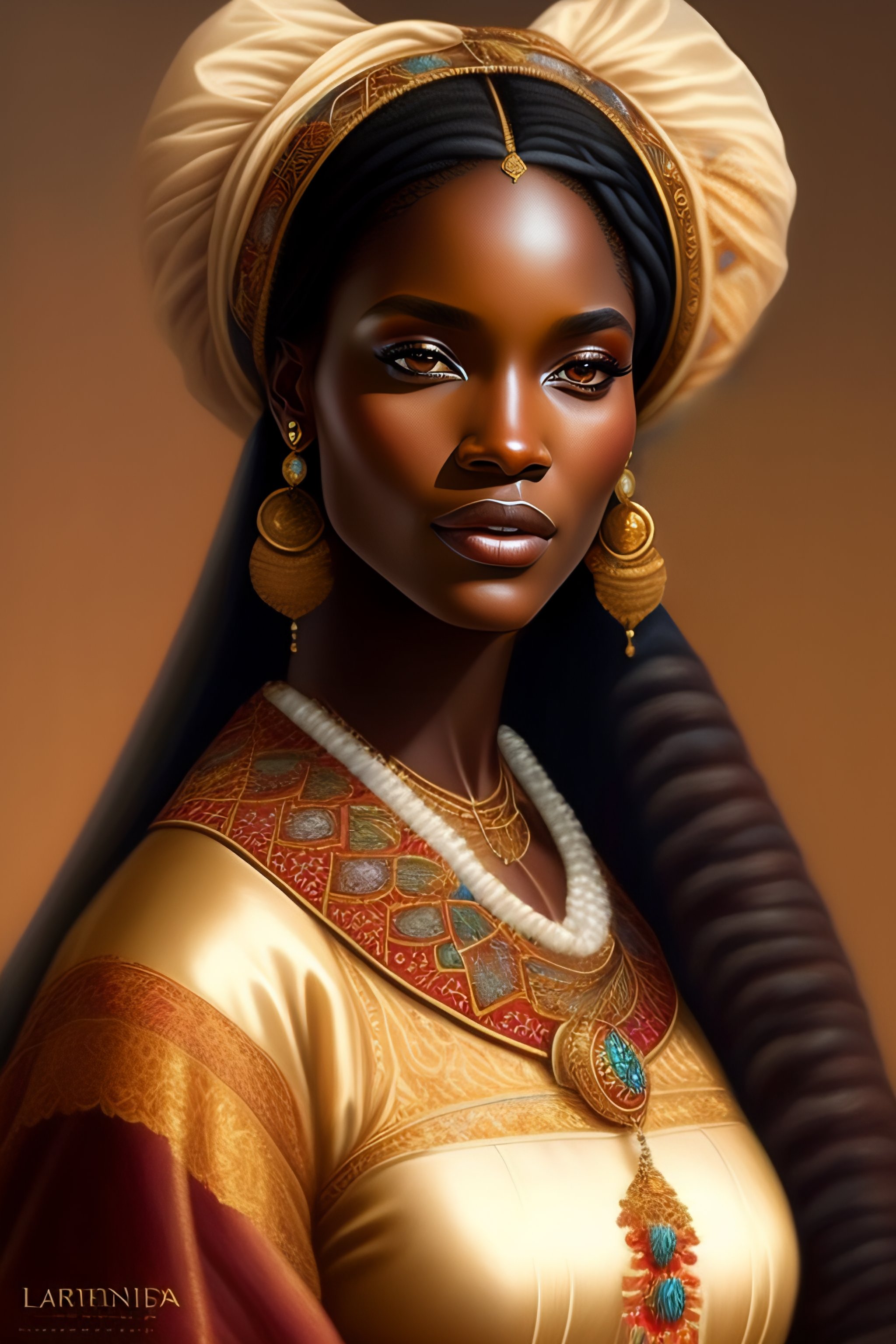 Lexica - A painting depicting a beautiful European lady in 19th century ...