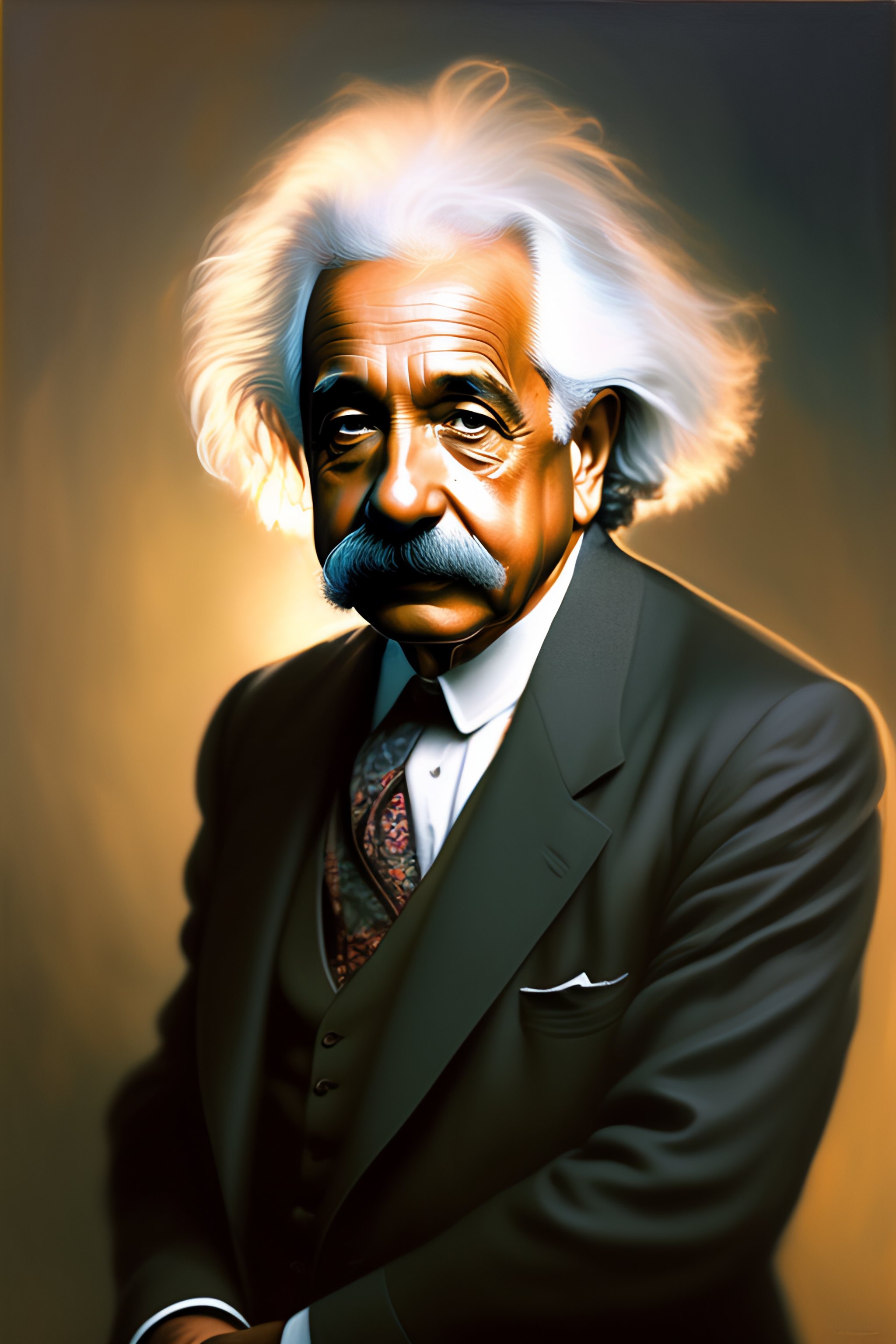 Lexica - Full shot body photo of Albert Einstein, professional majestic ...