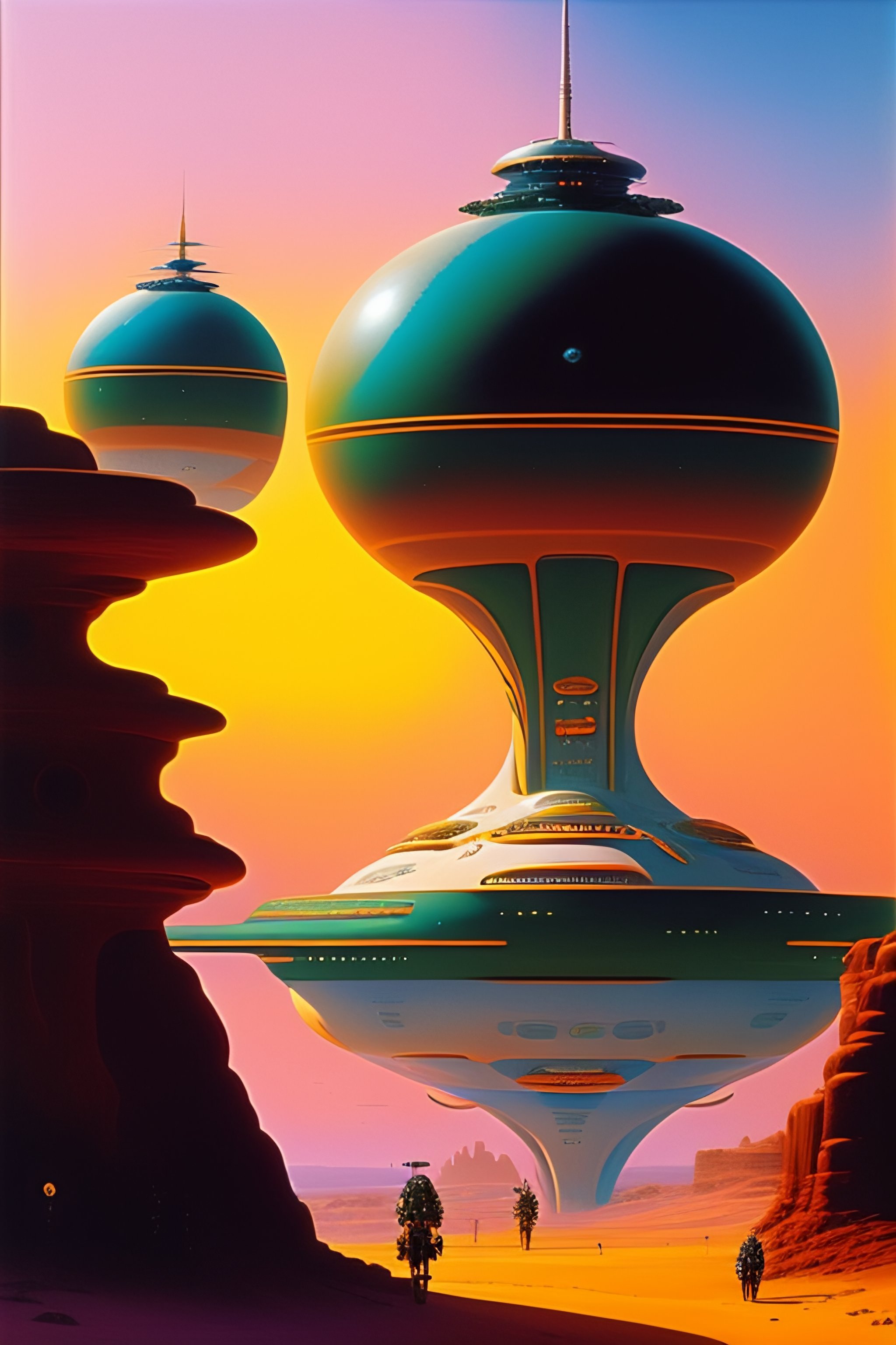 Lexica - Photorealistic image of a retro futurism, solarpunk, biopunk ...