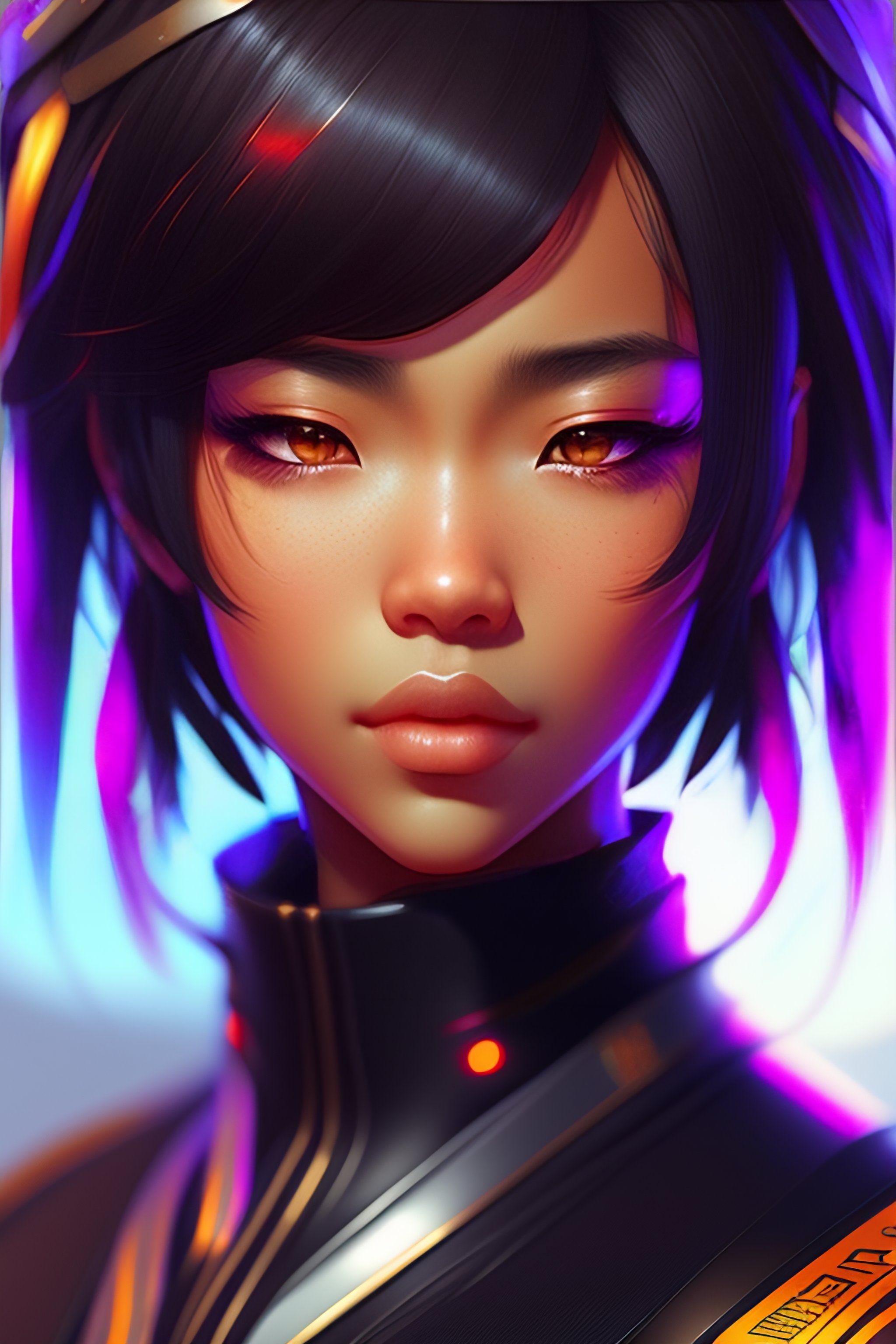 Lexica - Portrait of a dark-skinned male god with (((((glowing white ...