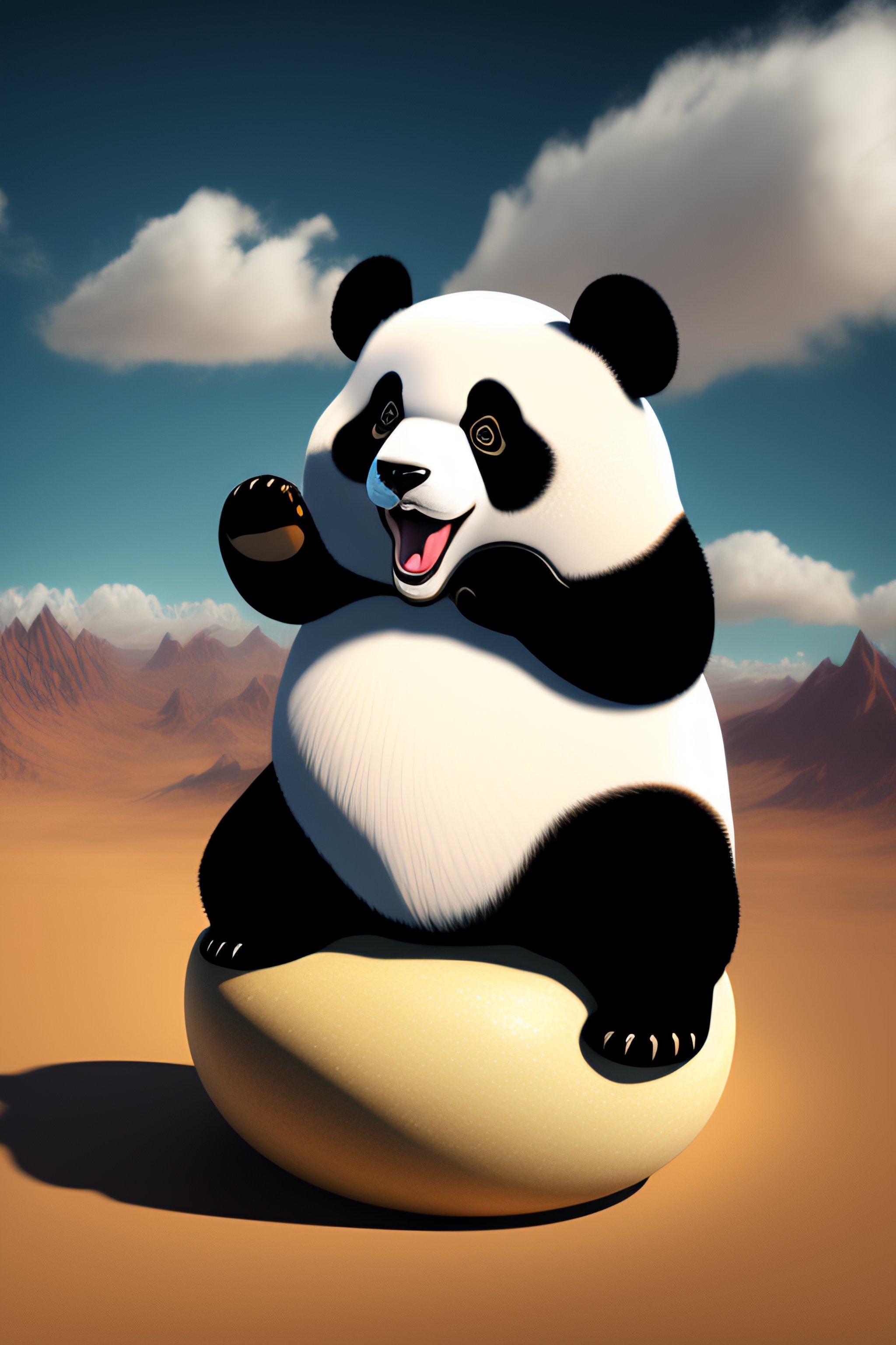Angry Panda Cartoon