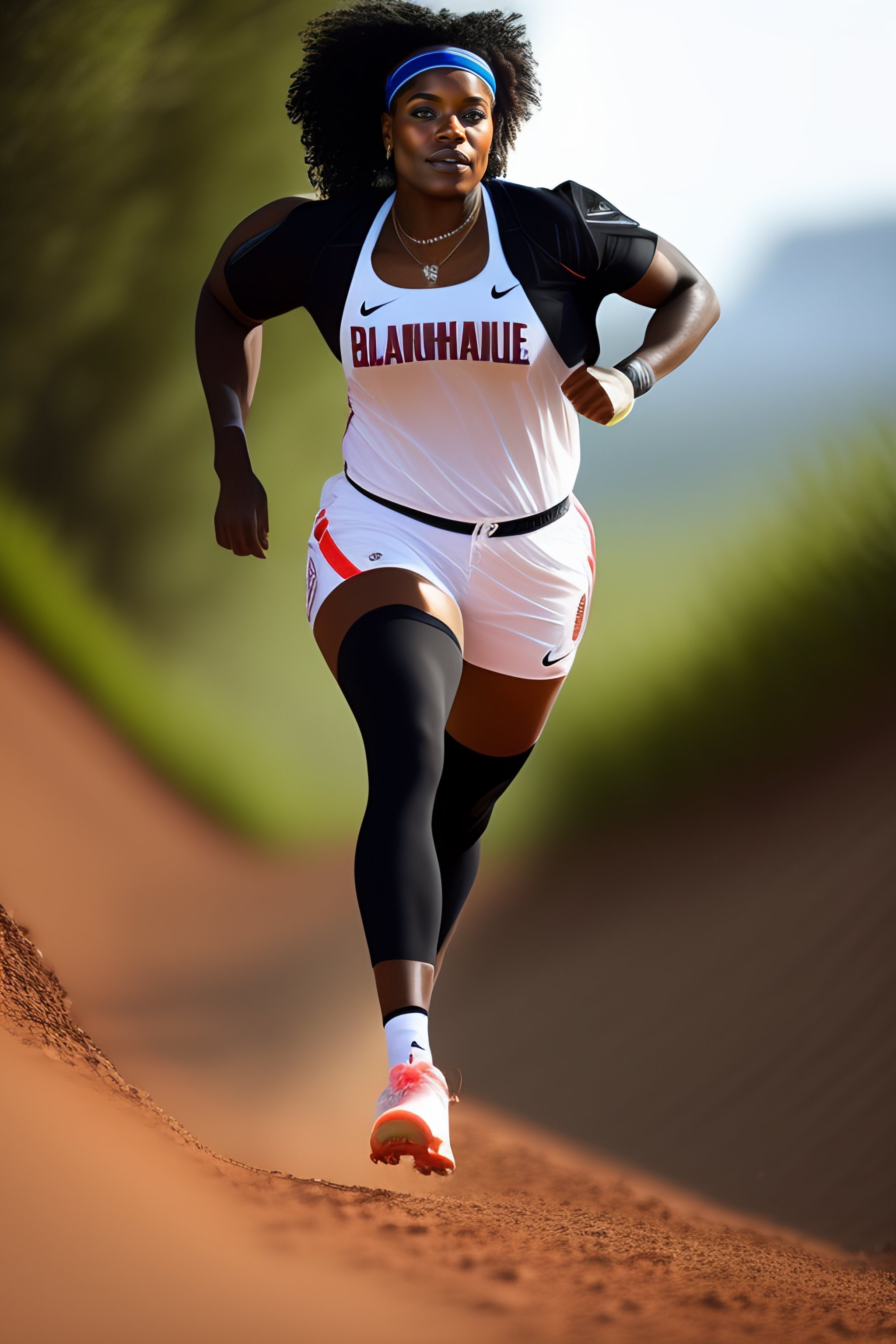 Lexica - Photo of a non-binary black person with one leg