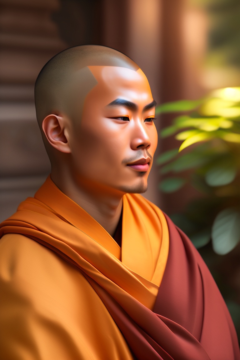 Lexica - "Create an image that portrays the serene and enlightened ...