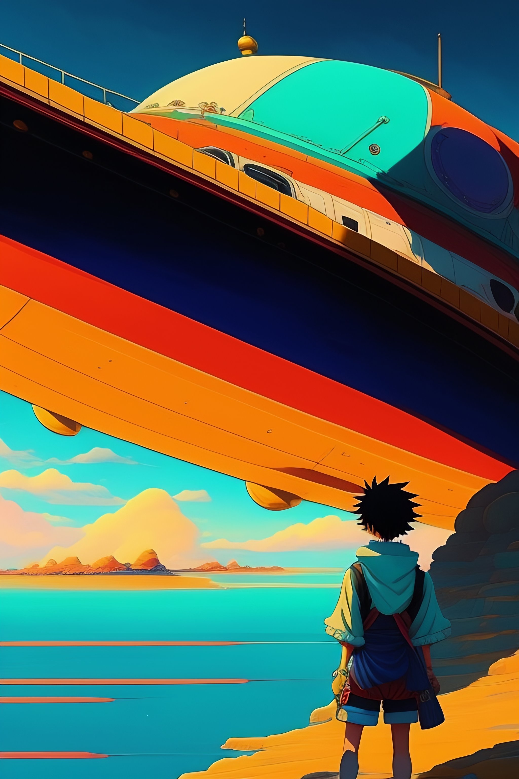 Lexica - One piece, studio ghibli, akira toriyama, james gilleard ...