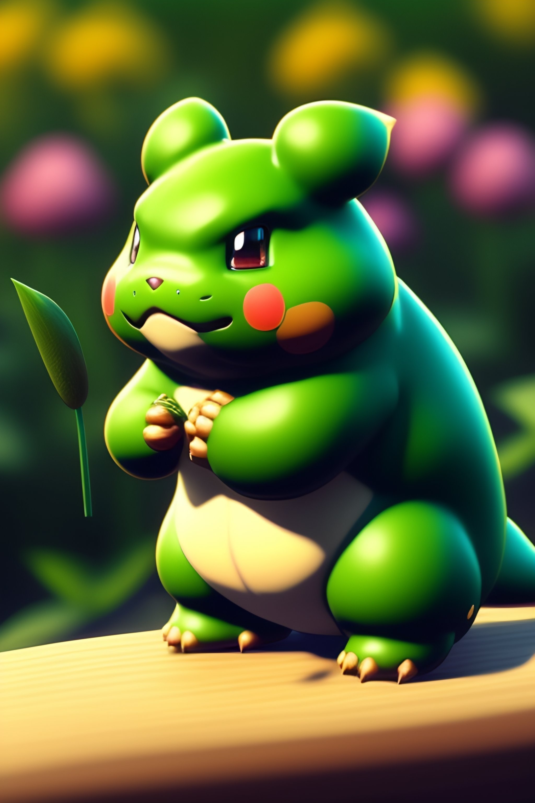 Lexica - Pokemon called bulbassaur replace the flower on its back to a ...