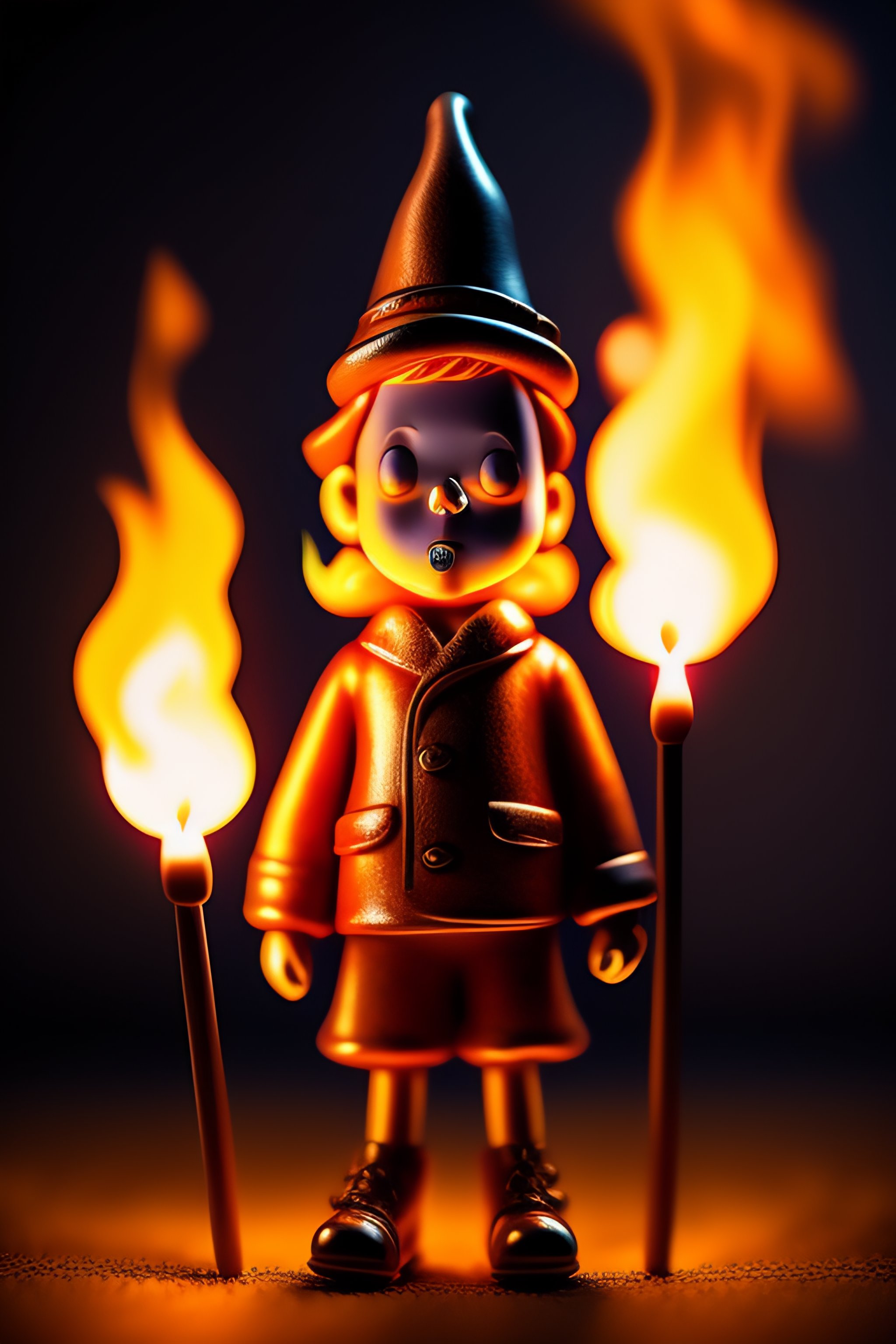 Lexica - Pinocchio made of fire, detailed, ultra-realistic ...