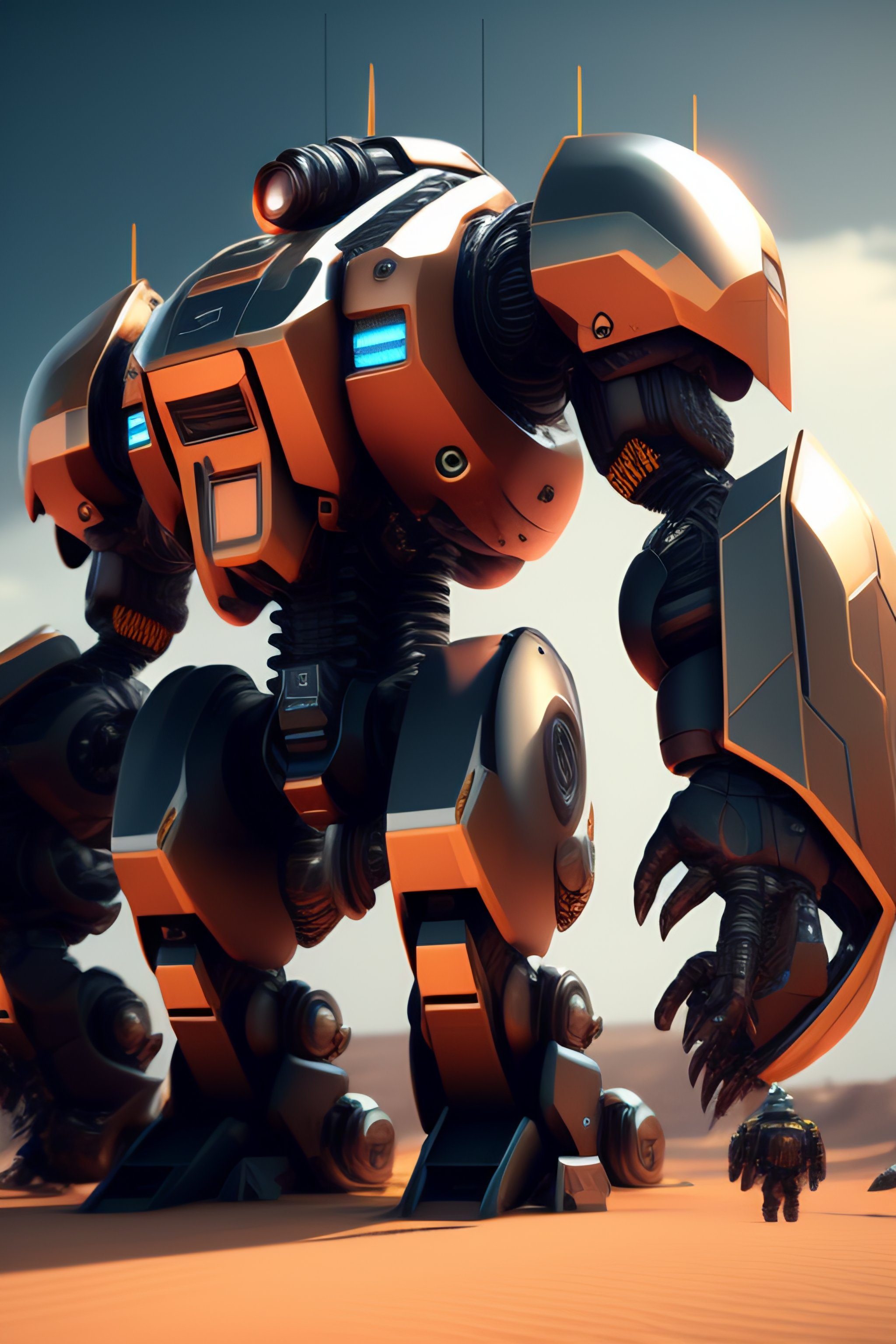 Lexica - Mecha war machine, 3d rendered, highly detailed, 8k, octane ...