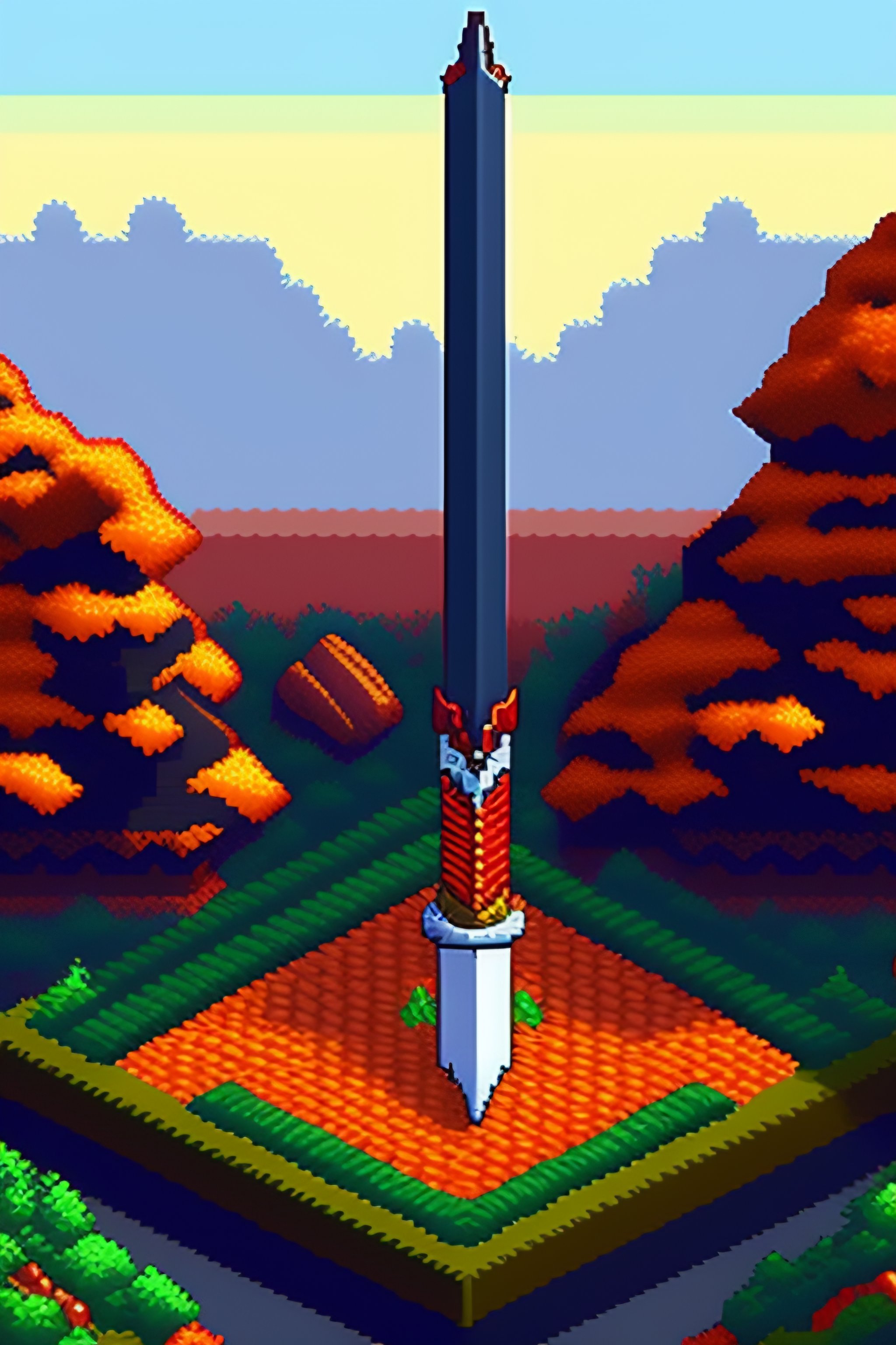 Lexica - Pixel art game sword and shield