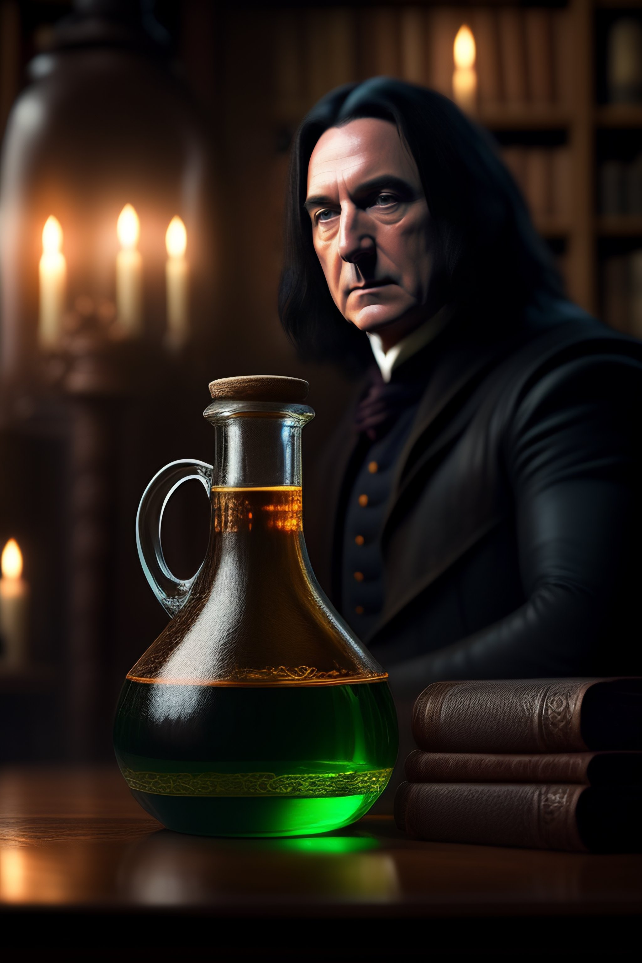 Lexica - Severus snape making potions in his office, HDR, 4K, ultra ...