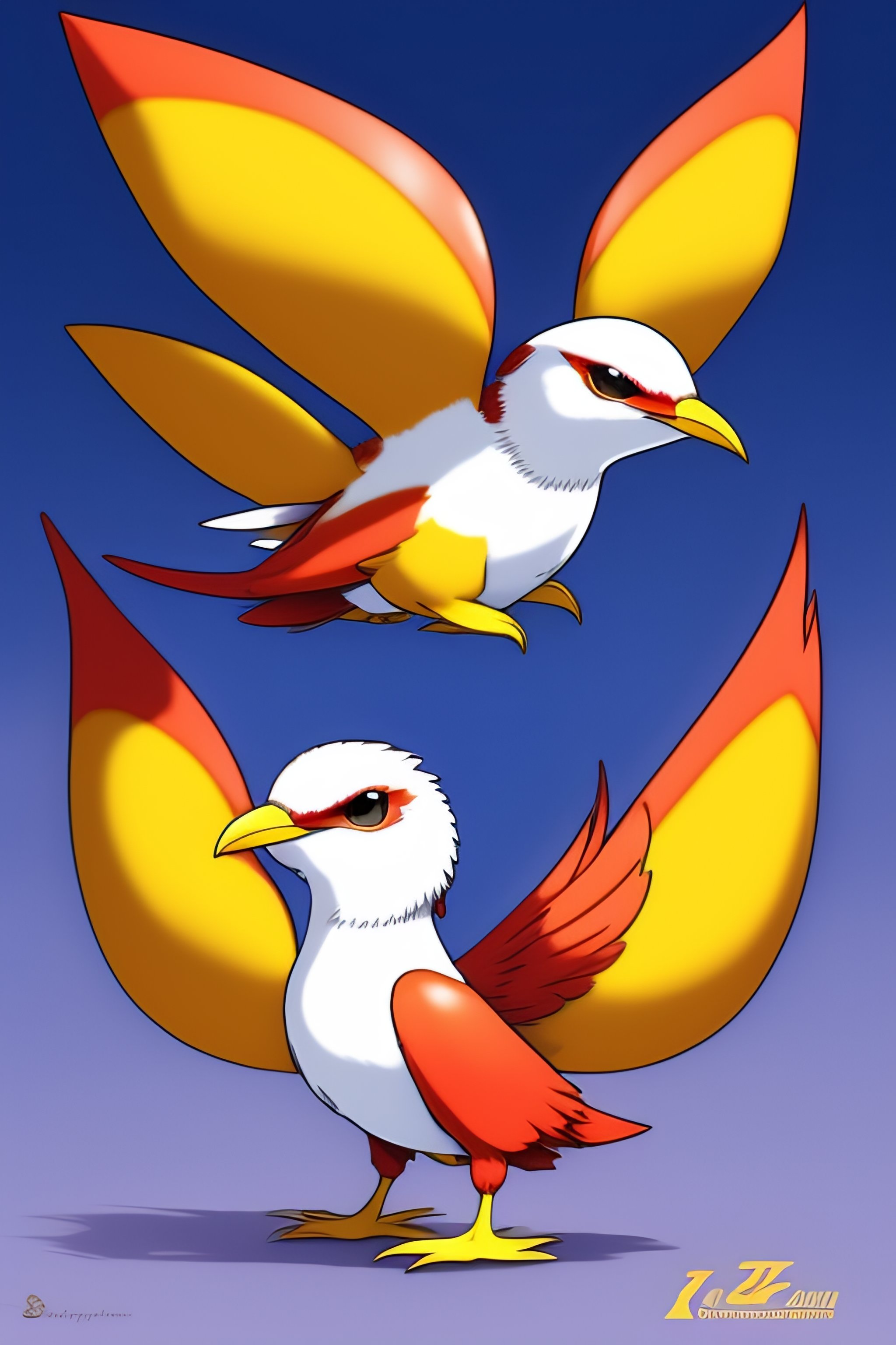 Lexica - Flying and fire type Pokemon based on a tern seagull, controls ...