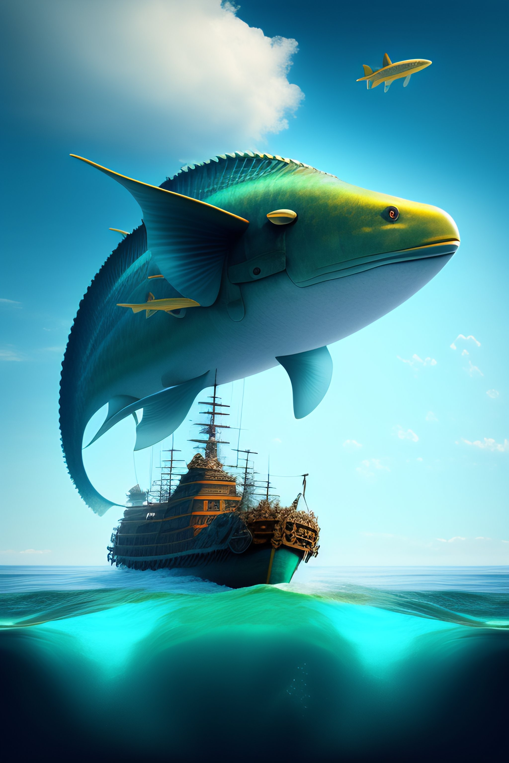 Lexica - Flying sea monsters are defended by military