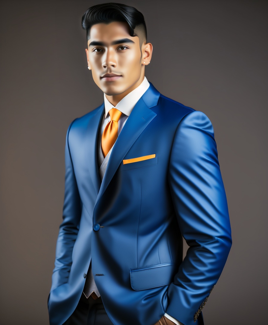 Lexica - Half length body portrait of a young Mexican man, short black ...