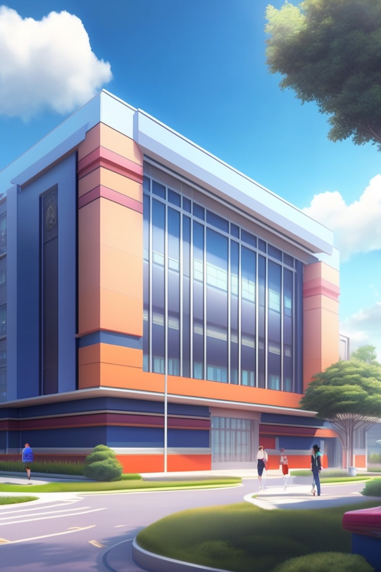 Anime High School Building