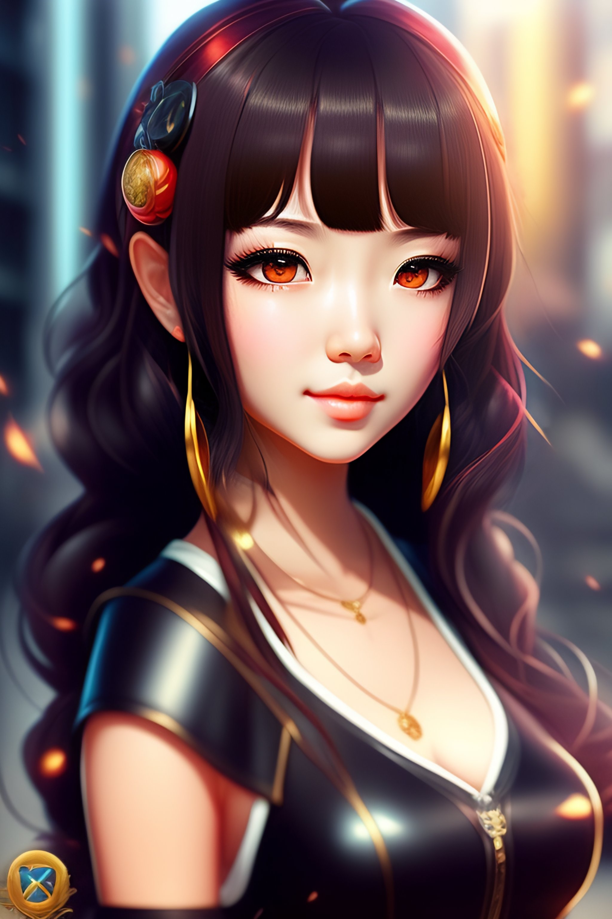 Lexica - Girl anime style, hyper realistic, mega boo,