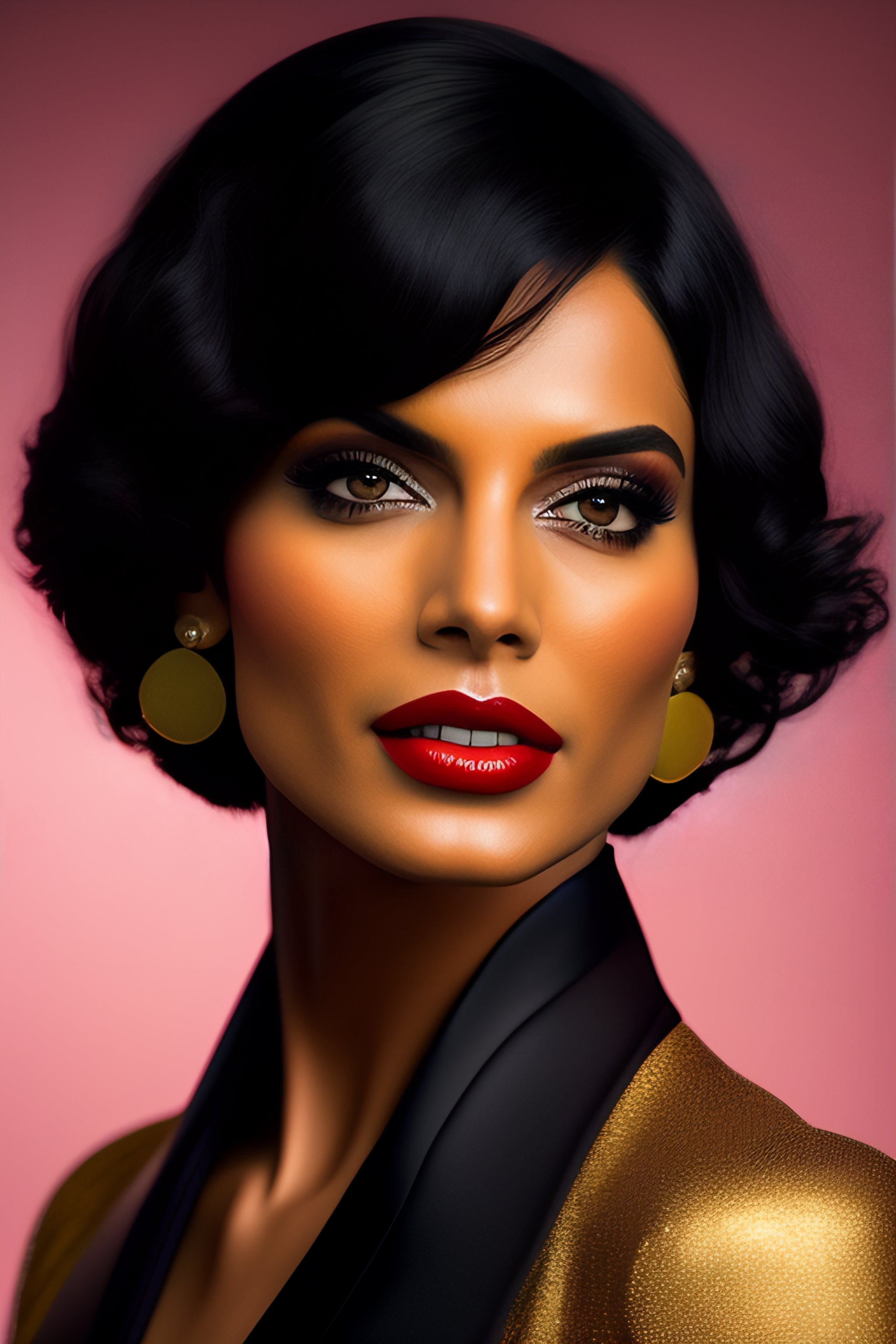 Lexica - Anglo-Indian woman in mid 30s, short straight black hair, like ...