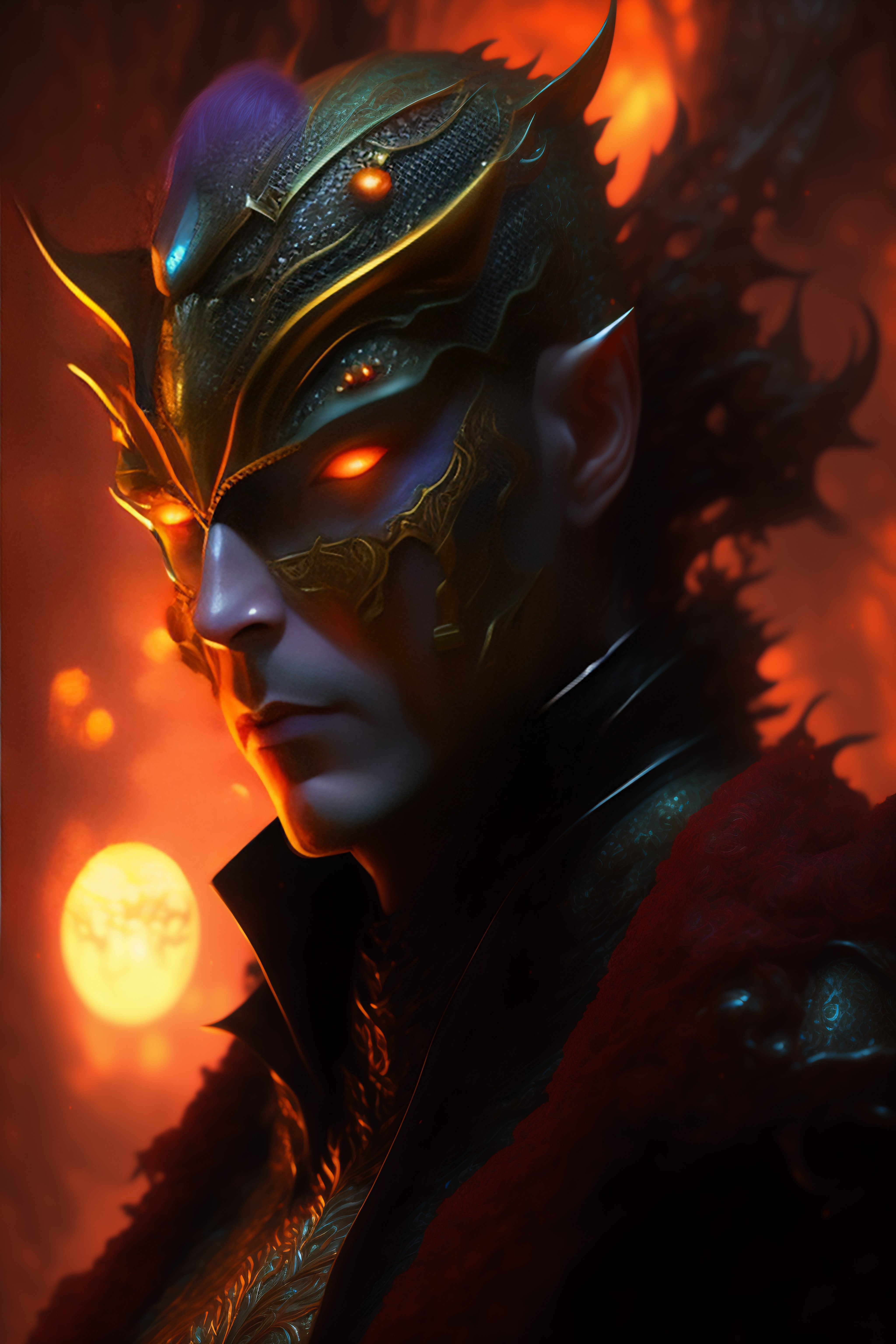 Lexica - 3D advanced digital art, portrait of a ghastly monster ...