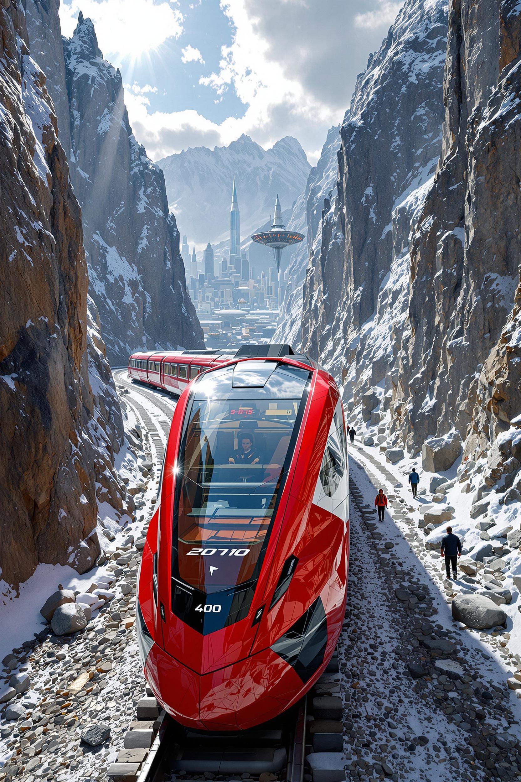 Lexica - A futuristic high speed passenger train, shape similar to ...
