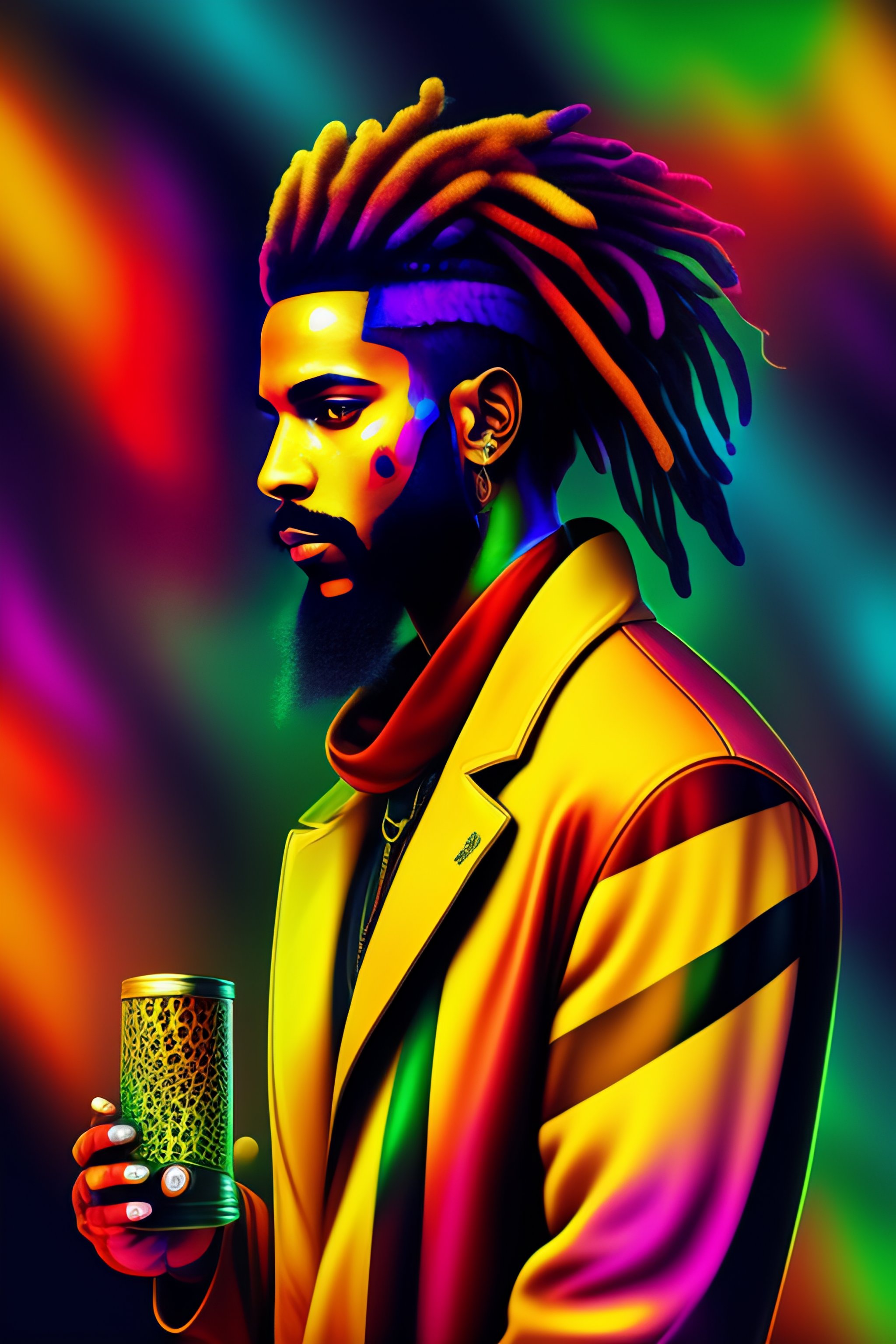 Lexica - An anthropomorphic handsome rasta man borderlands 3 psycho ...