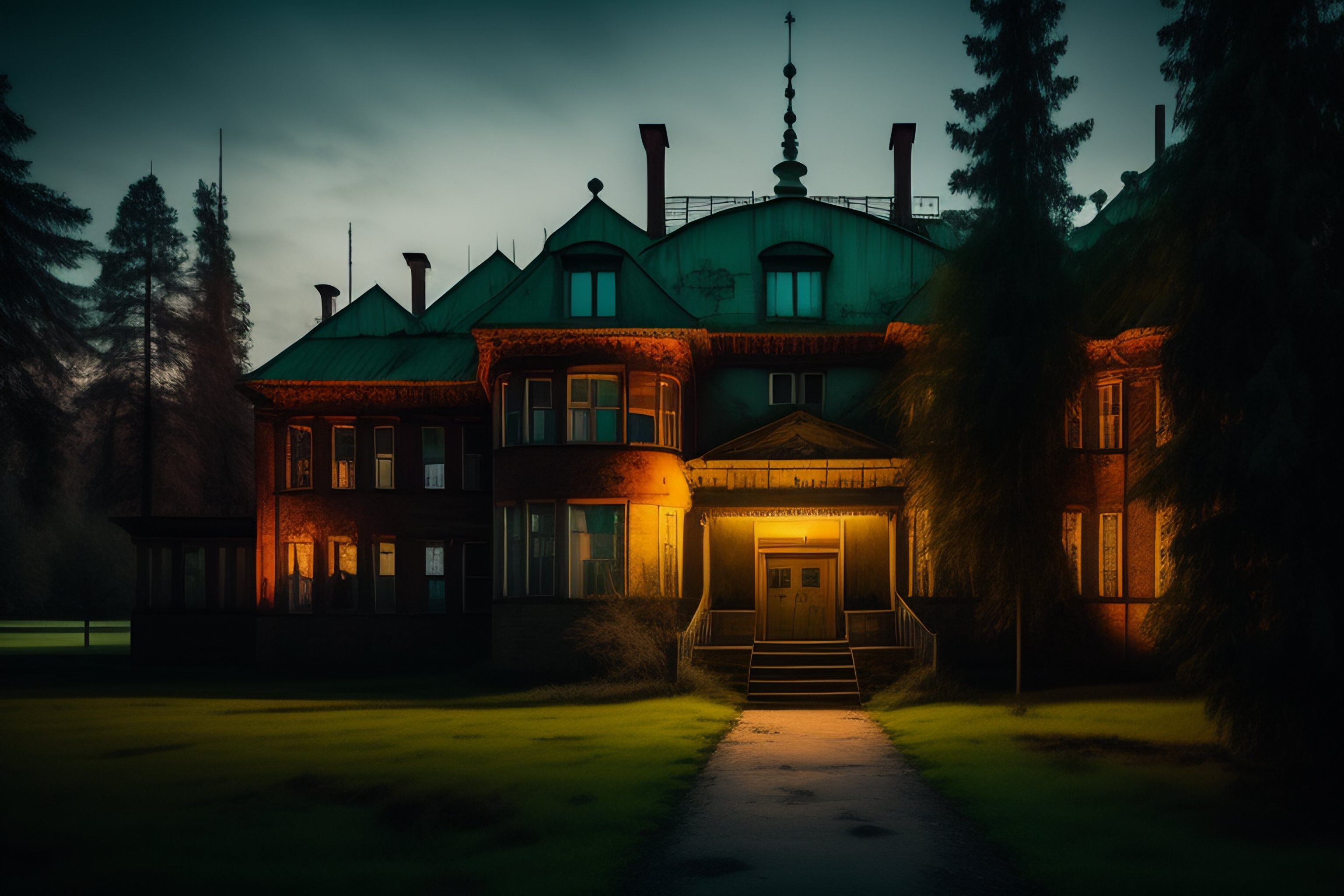 Lexica - Analog style, haunted soviet abandoned psychiatric hospital ...