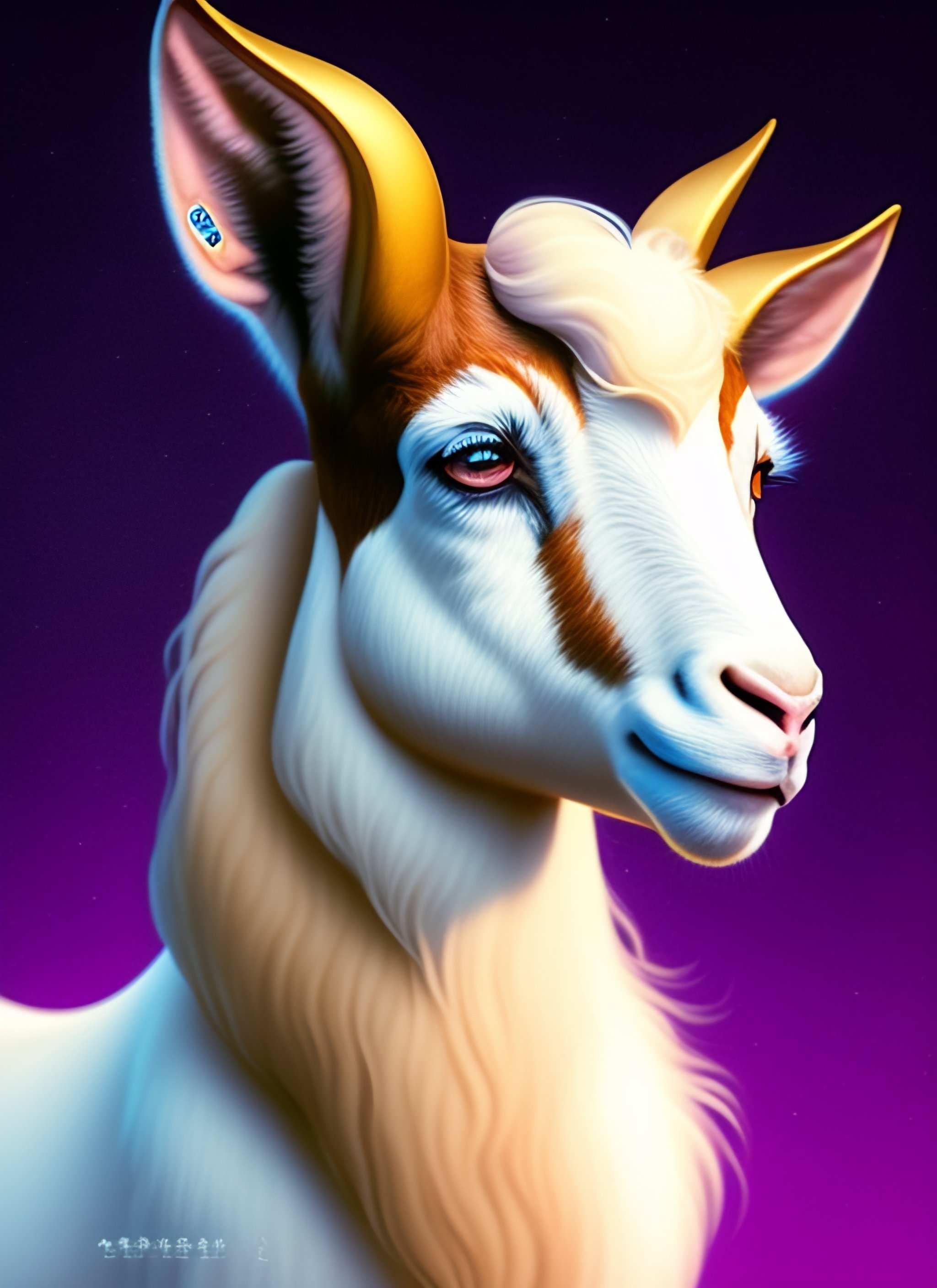 Lexica - Vintage 90's anime style of a cute goat