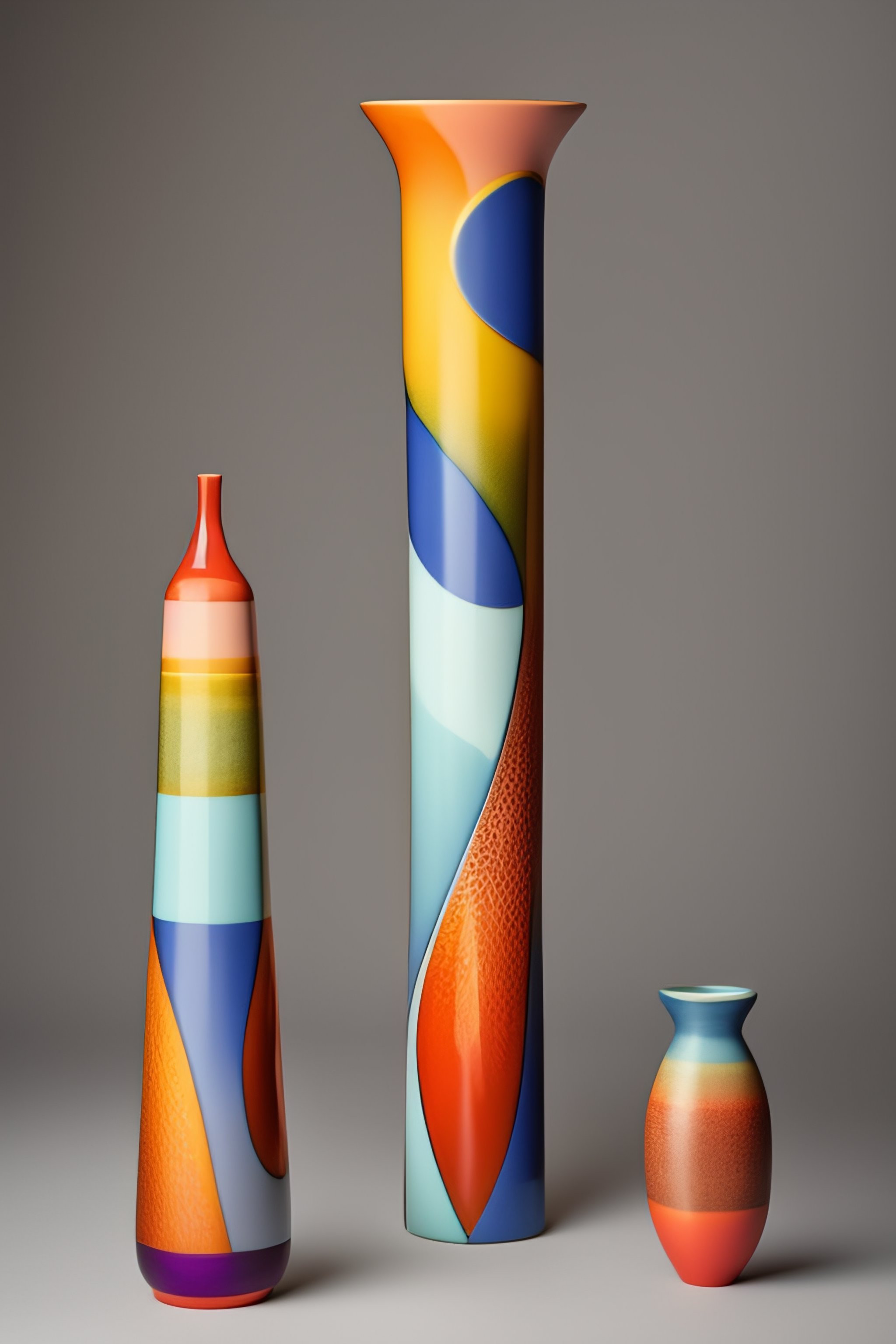Lexica - Beautiful ceramics studio photograph of a tall colorful ...