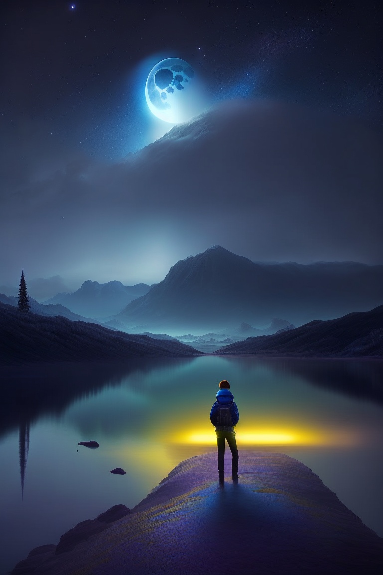 Lexica - Sad moonlight night, sad mood, love breakup