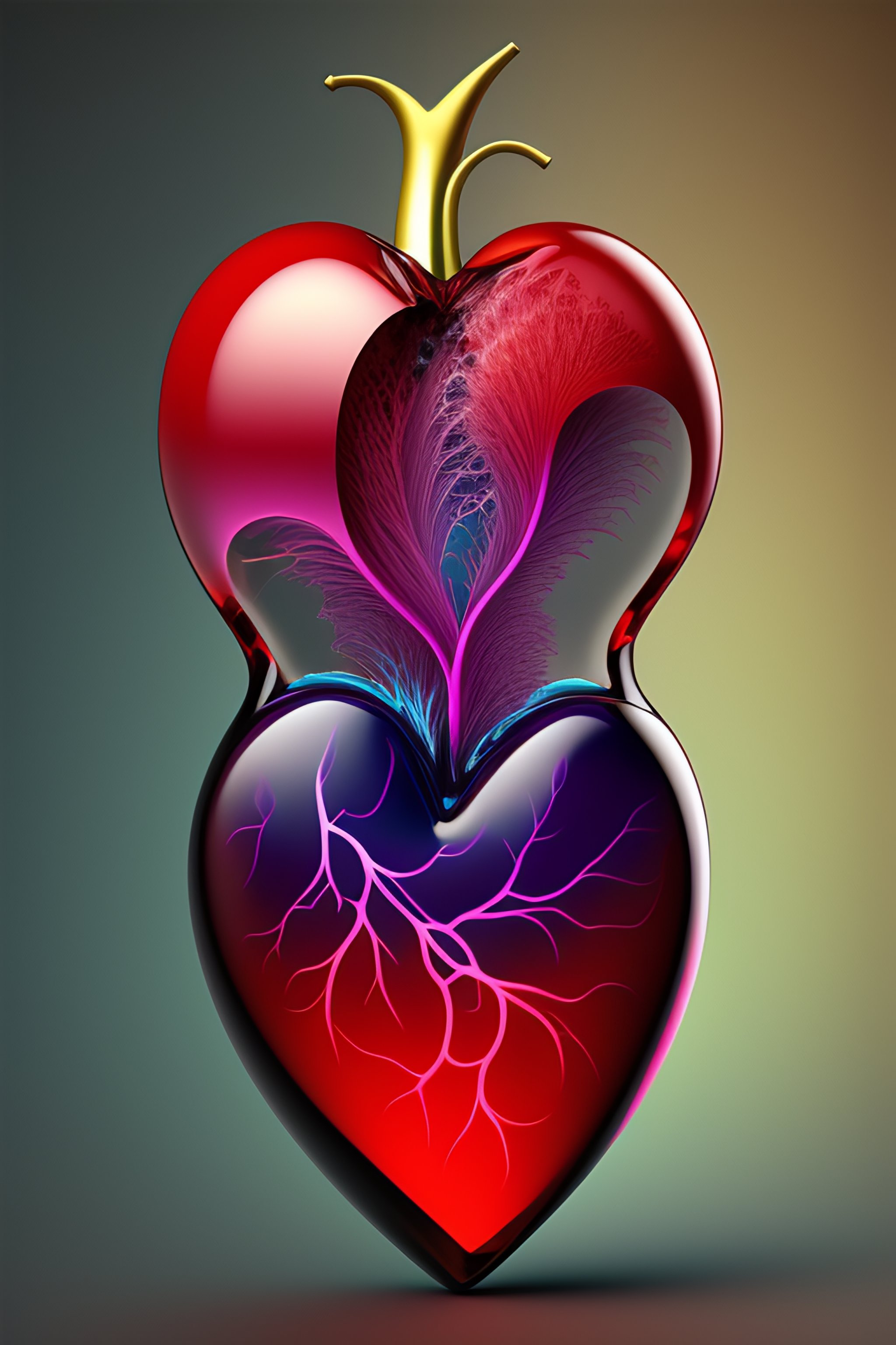 Lexica - Anatomically correct transparent heart