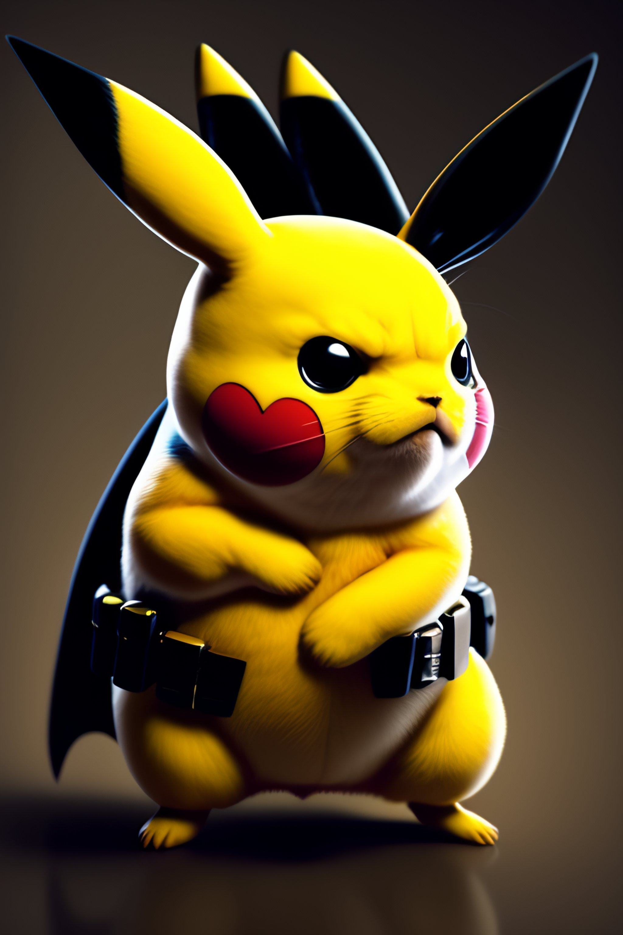 Lexica - Pikachu fighting Batman