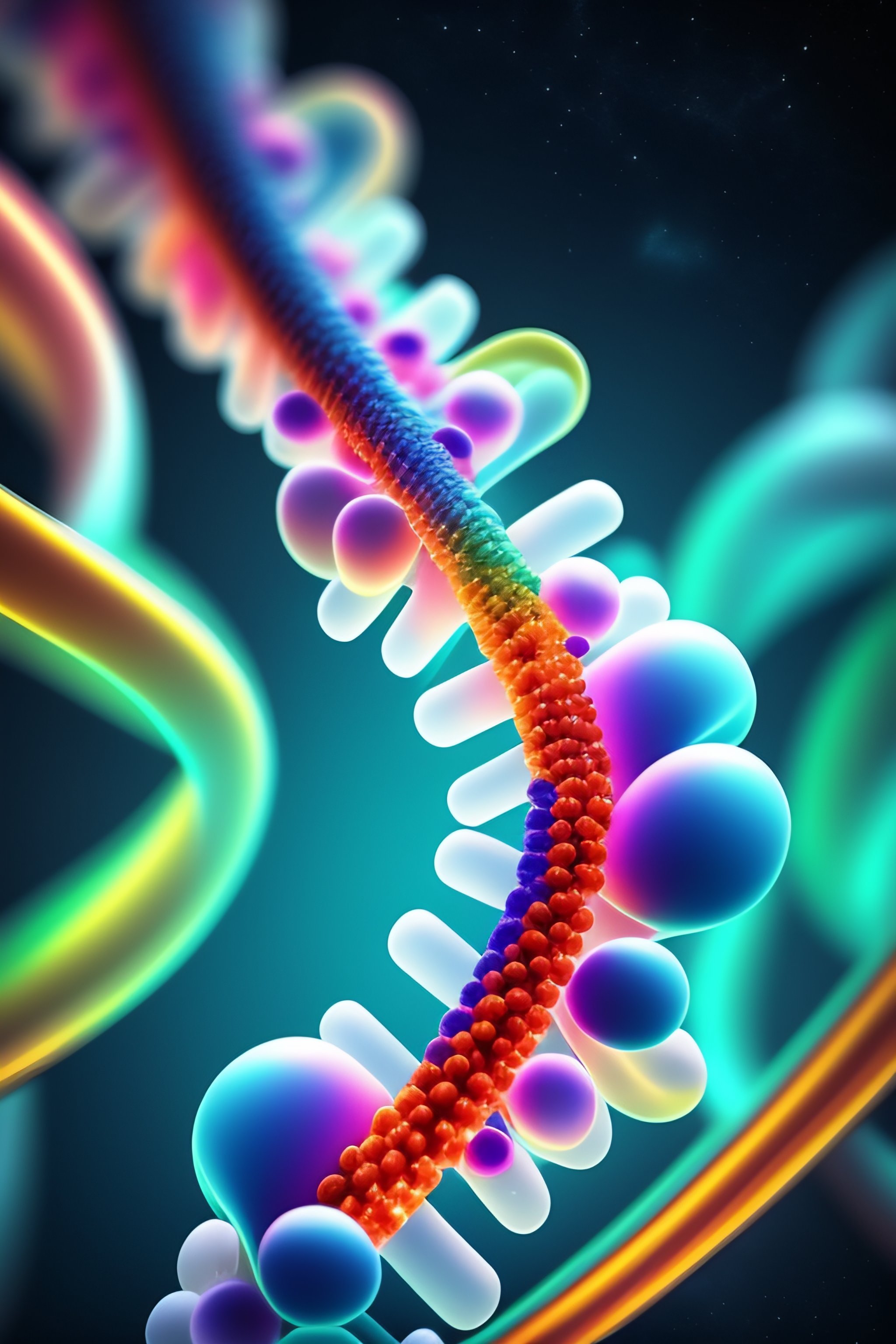Lexica - Dna genome sequence as a human silhouette, beautiful art