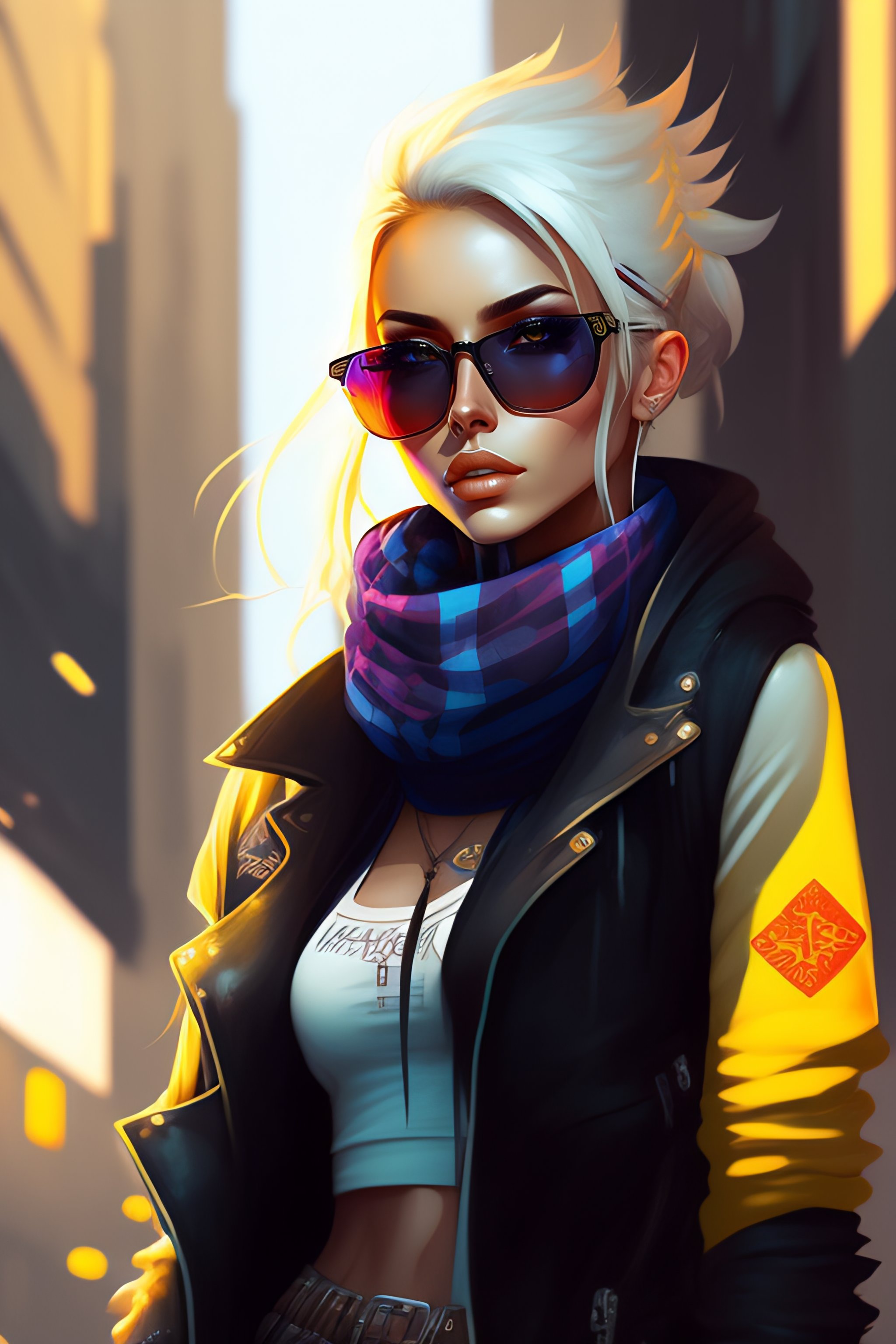 Lexica - Full body highly detailed portrait of a sewer emo punk lara ...