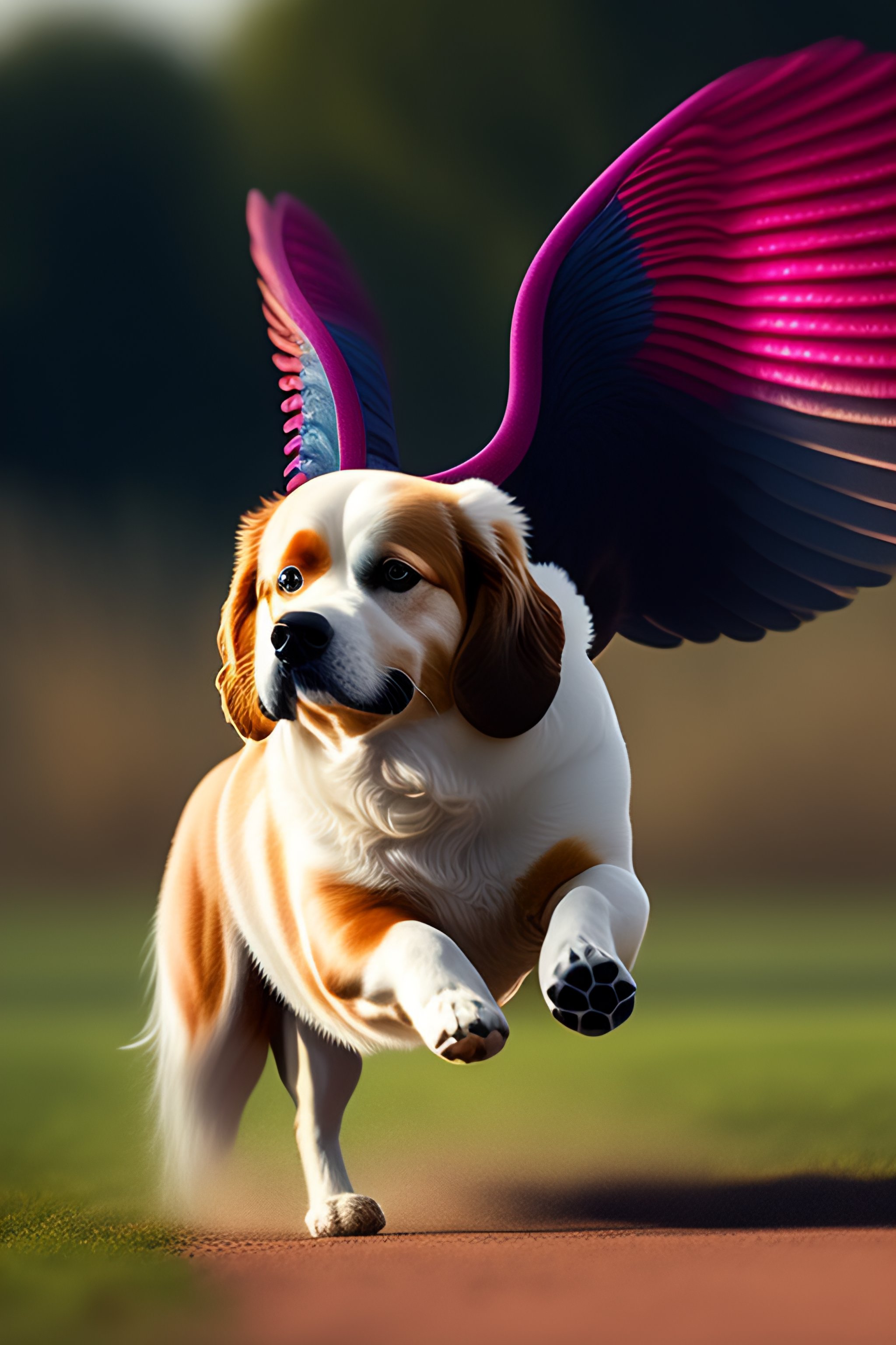 Lexica - A dog with wings