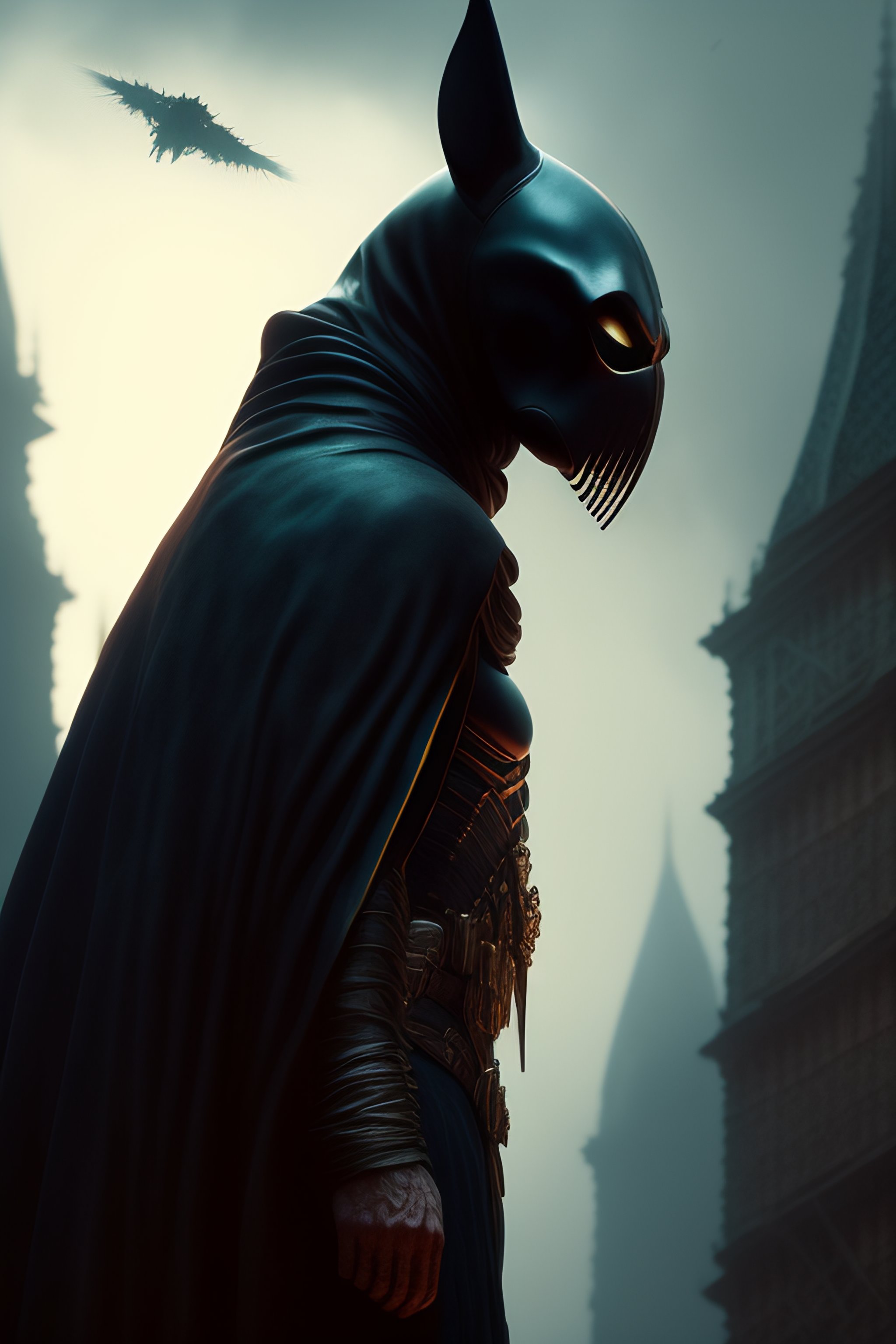 Lexica - Bane villain, horror art by beksinski and szukalski and giger ...