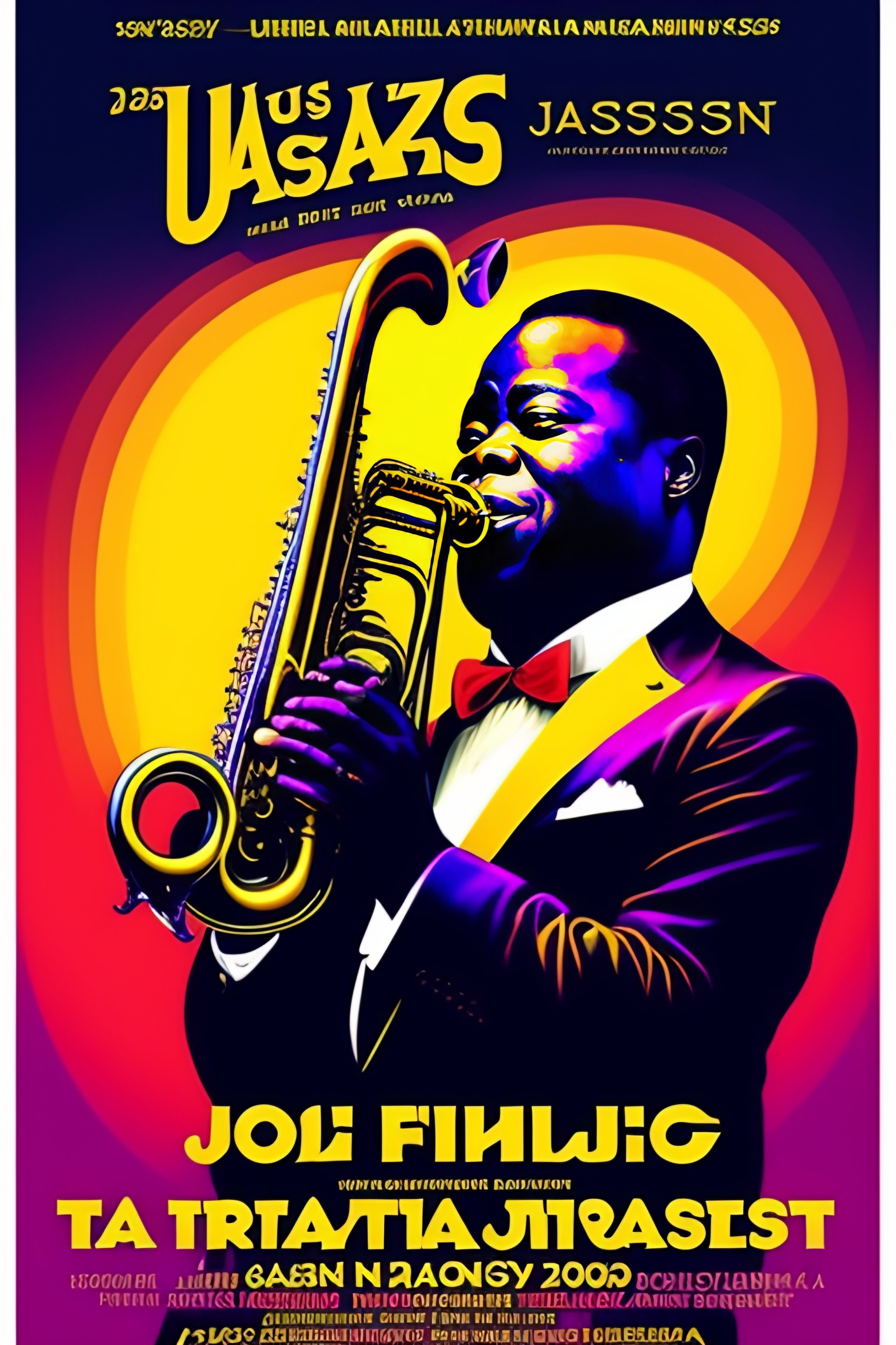 Lexica - New orleans jazz fest poster louis armstrong